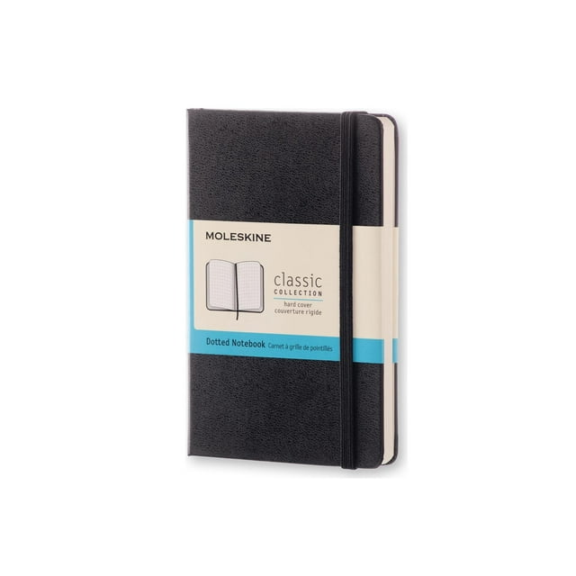 Moleskine Classic Dotted Pocket Notebook, Hard Cover, Black, 192 Pages ...