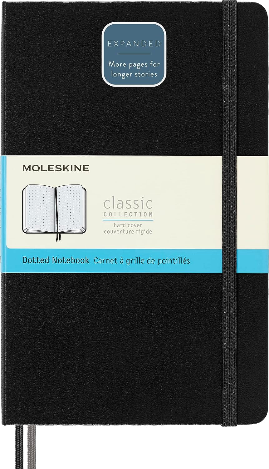 Moleskine Classic Expanded Notebook, Hard Cover, Large (5" x 8.25 ...