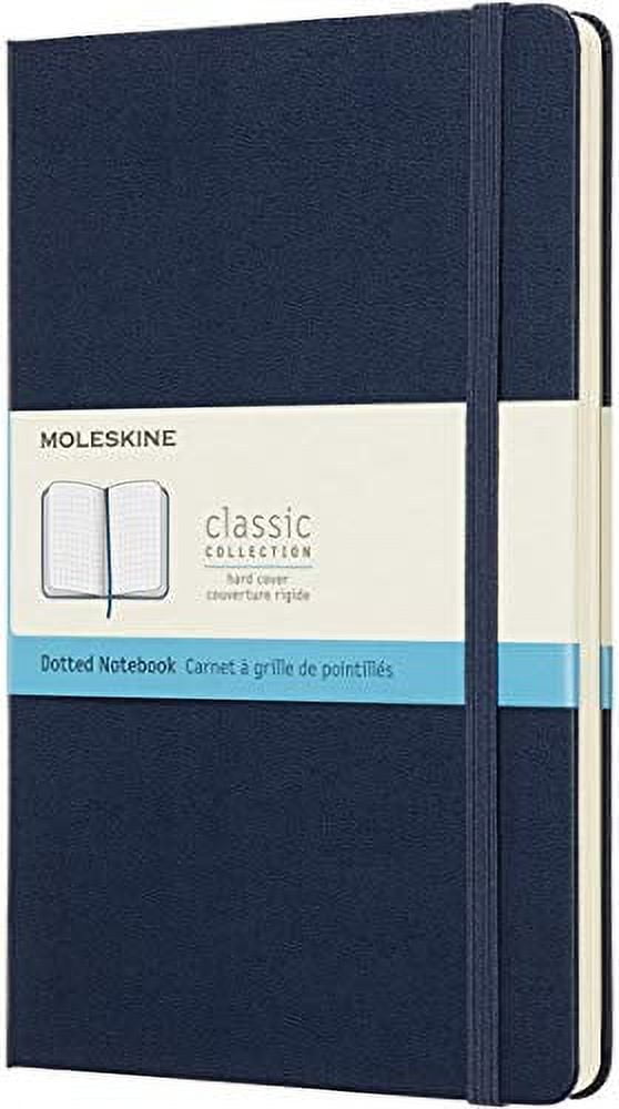 Moleskine Classic Notebook, Hard Cover, Large (5" x 8.25") Dotted, Sapphire Blue, 240 Pages ...
