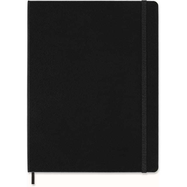 Moleskine Classic Notebook, Hard Cover, XL (7.5" x 9.5") Ruled/Lined ...