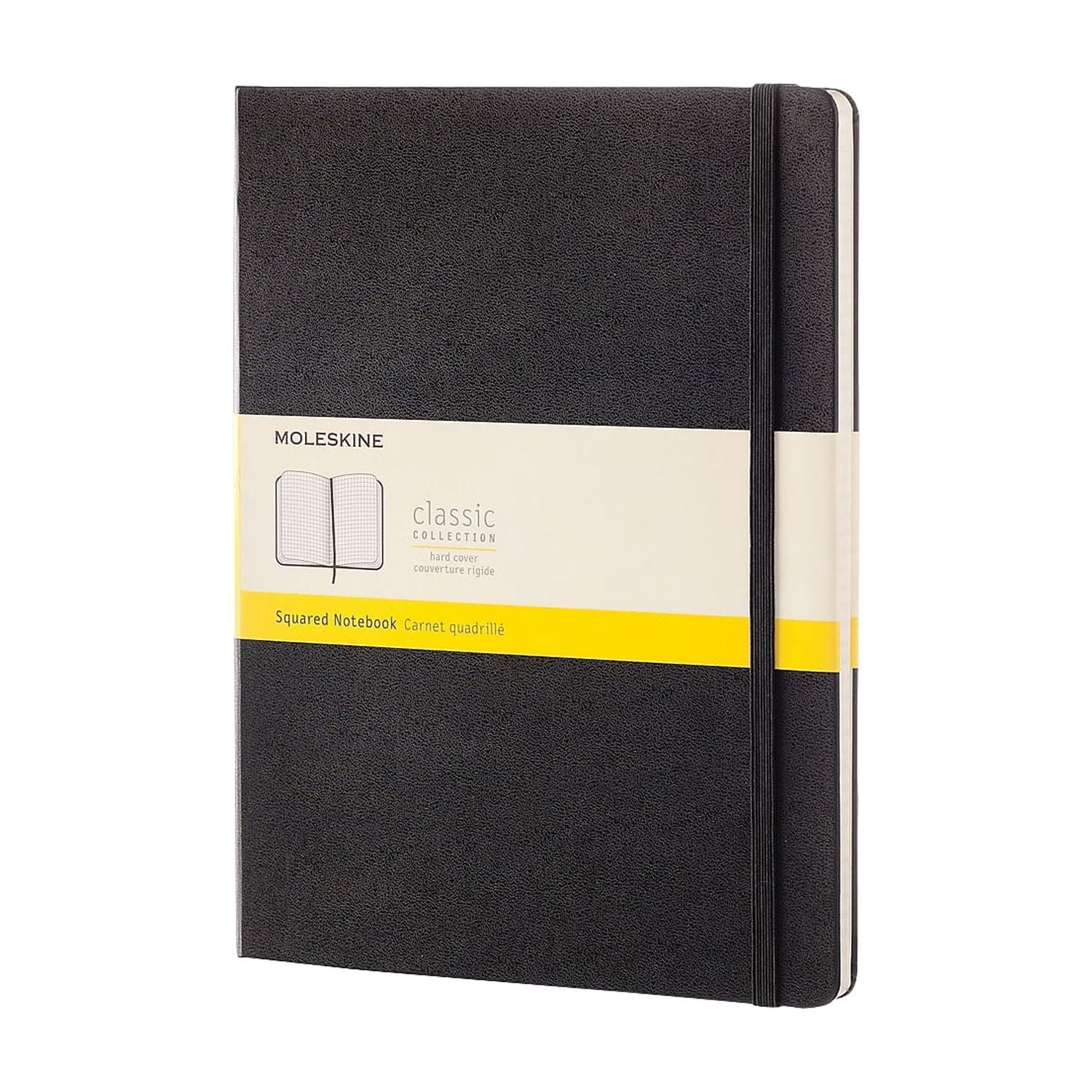 Moleskine Classic Notebook, Hard Cover, XL (7.5" x 9.75"), Squared ...