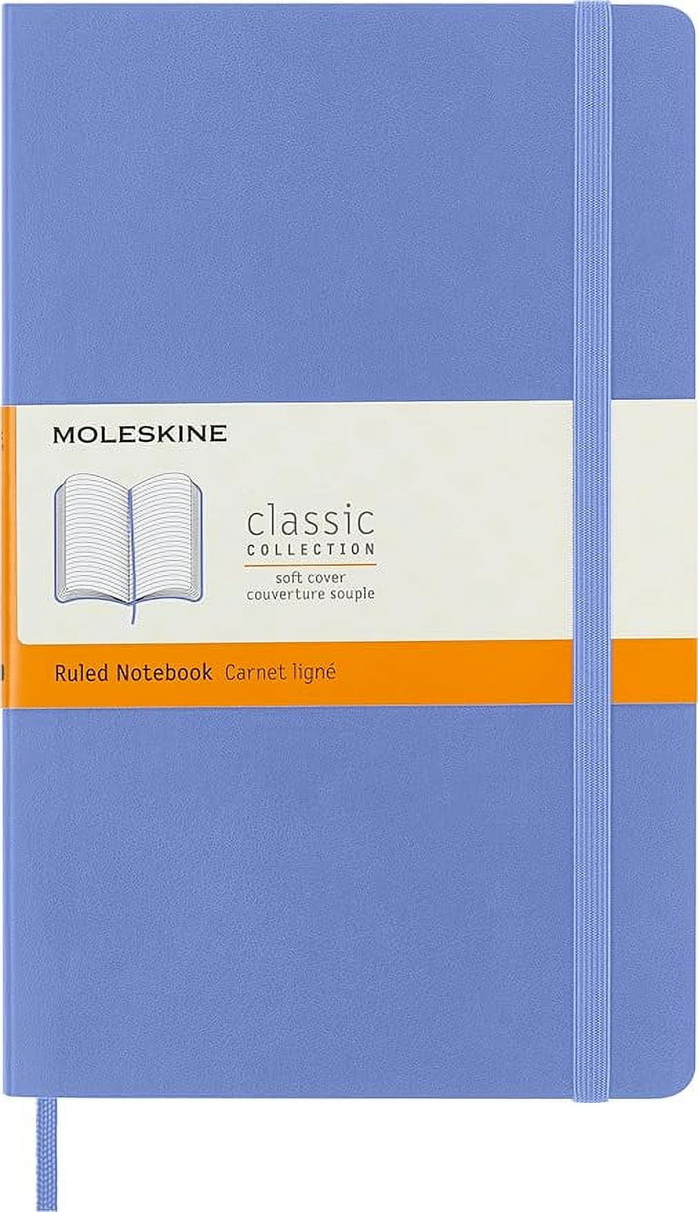 Moleskine Classic Notebook, Soft Cover, Large (5" x 8.25") Ruled/Lined ...