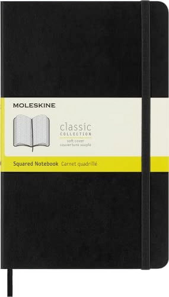 Moleskine Classic Notebook, Soft Cover, Large (5 x 8.25") Squared/Grid ...