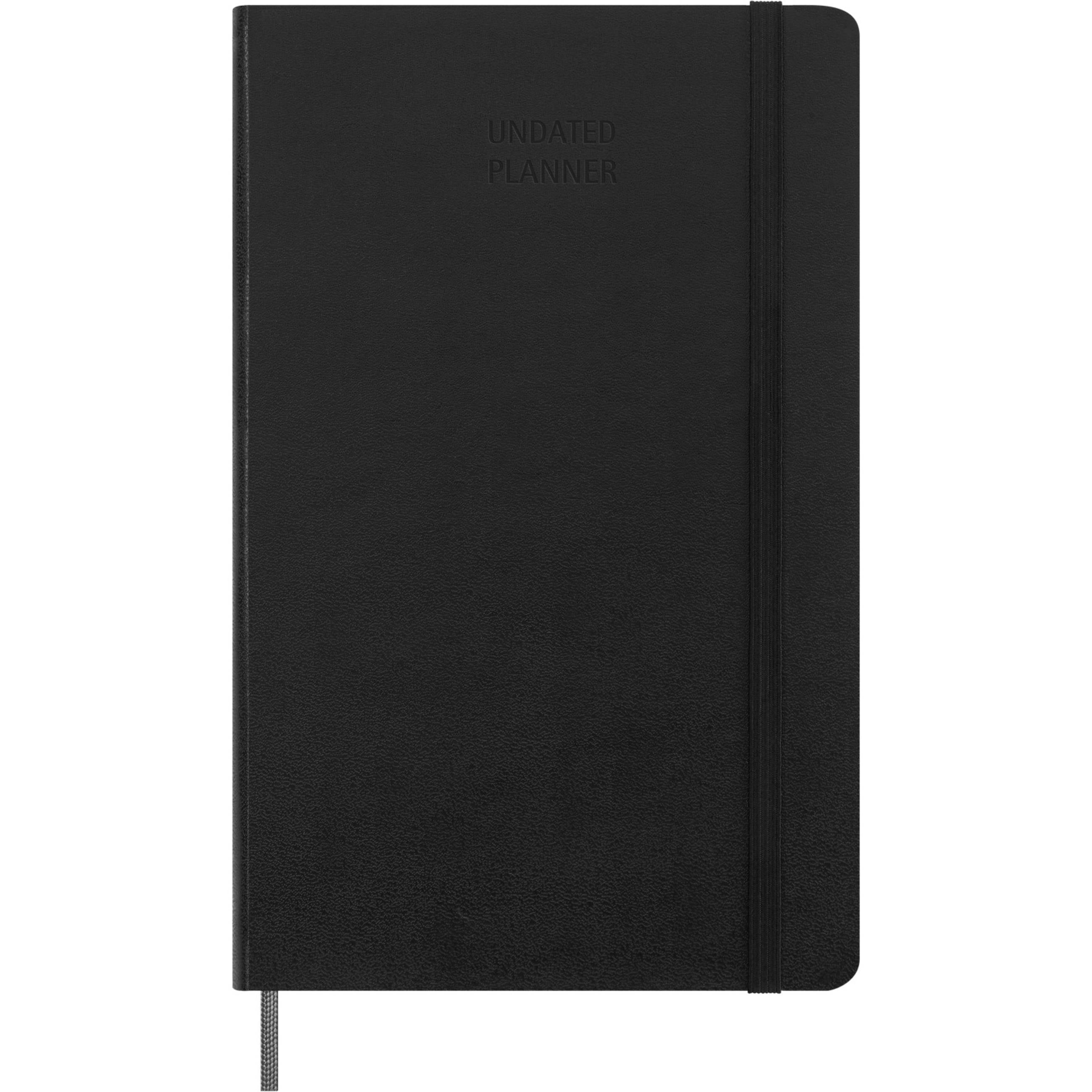 Moleskine Undated Weekly Planner, 12M, Large, Black, Hard Cover (5 x 8. ...