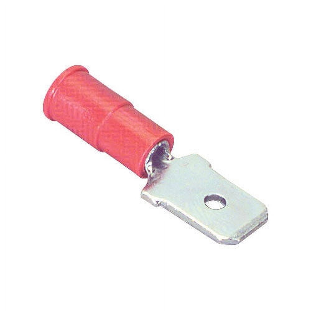 Molex 1/4" (22-18) Male Disconnect Crimp Terminal Red 50 Pcs. - Walmart.com