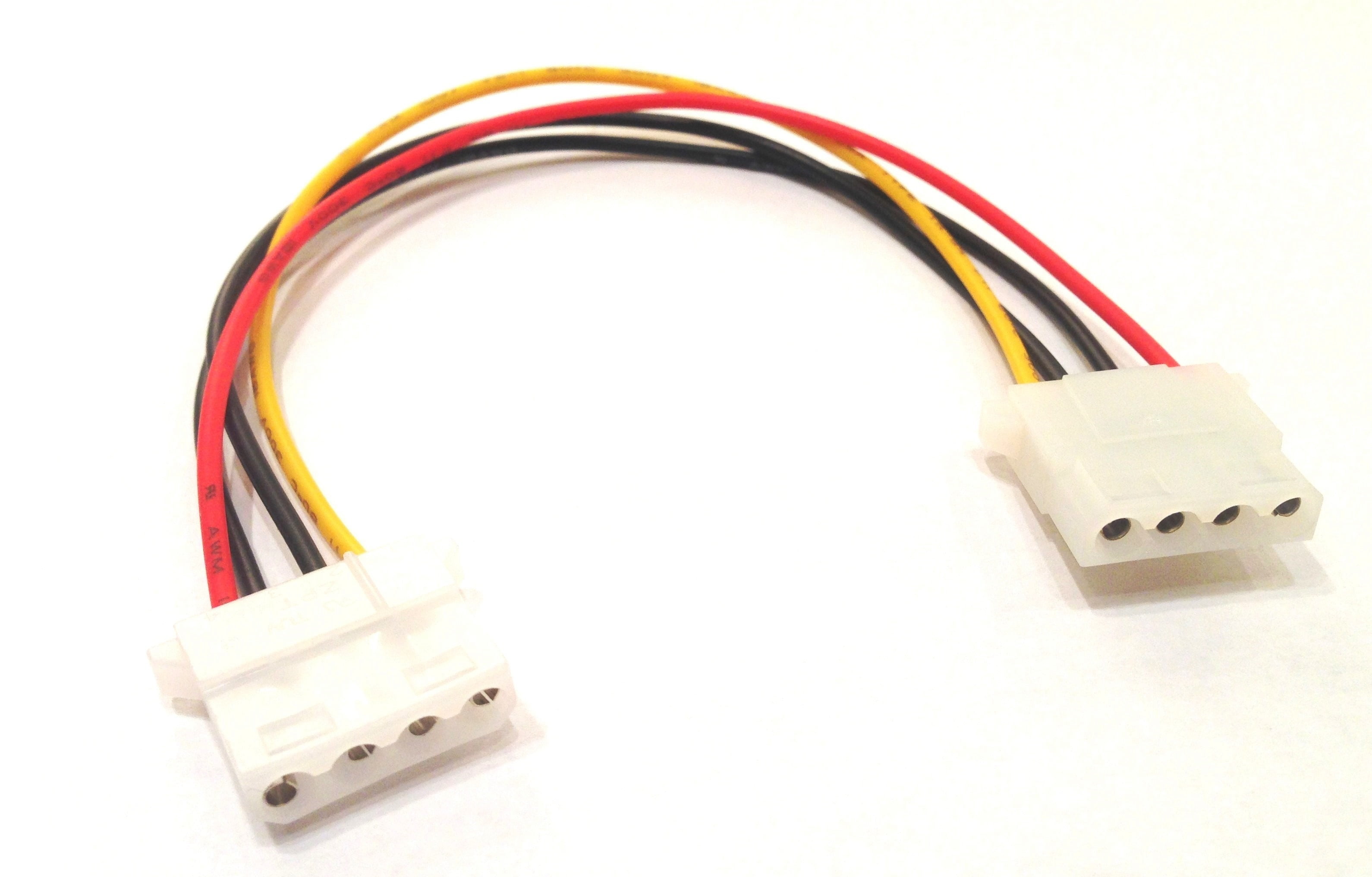 Molex 4 Pin Female to 4 Pin Female Cable 8 Inch - Walmart.com