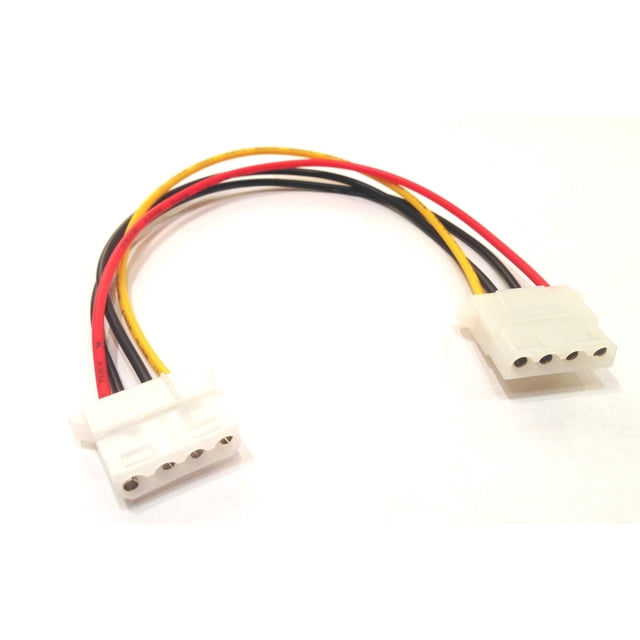 Molex 4 Pin Female to 4 Pin Female Cable 8 Inch - Walmart Business Supplies
