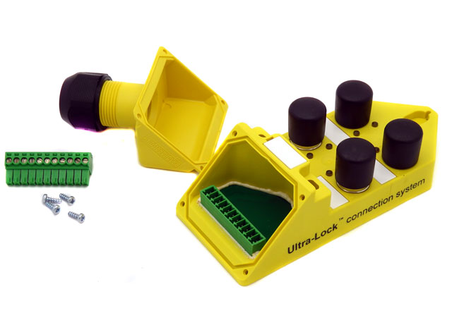 Molex / Brad Connectivity 12A 10-30VDC Yellow Power Cable Assembly 5POS ...