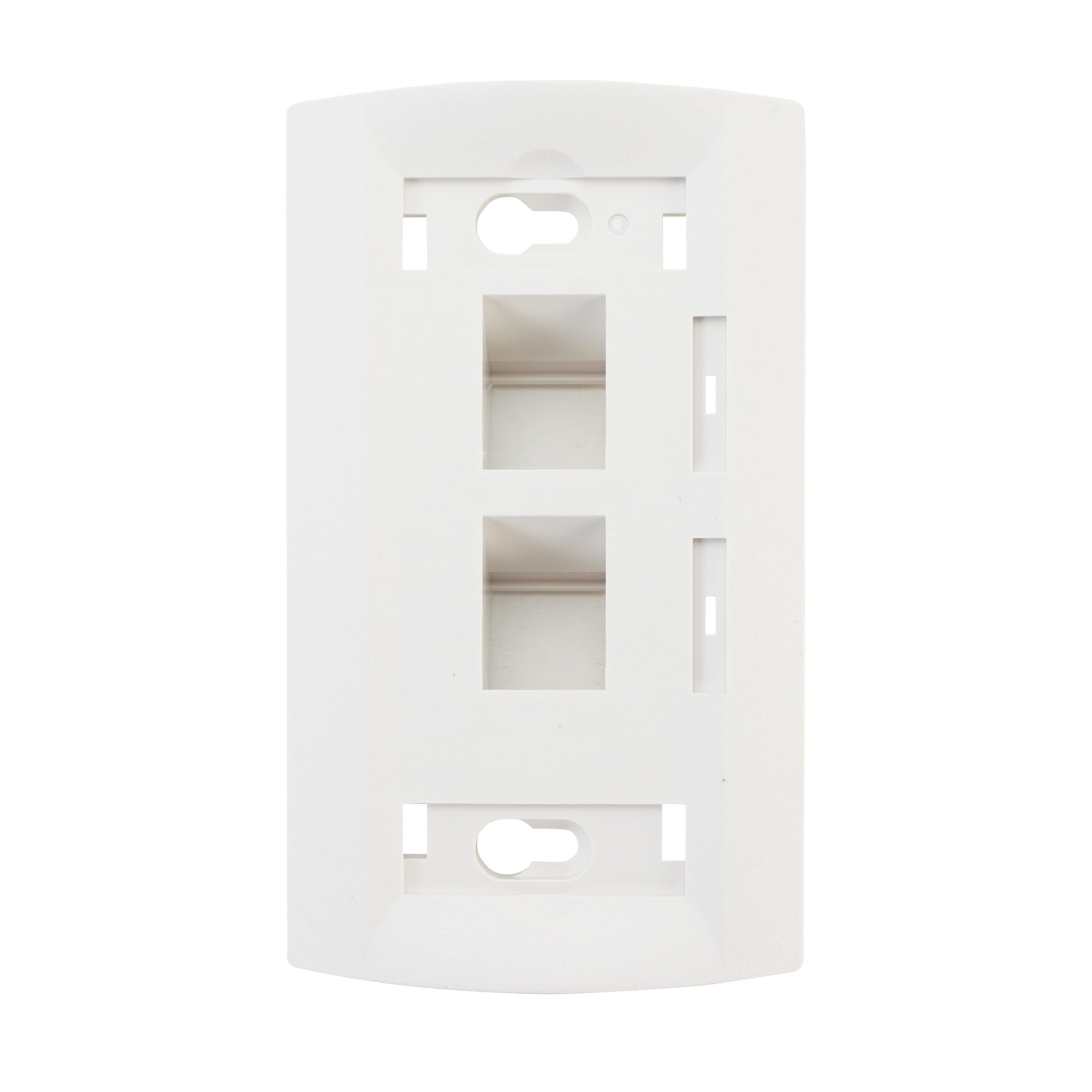 Molex WSY-00006-02 2-Port Angled Smb Wallplate, Faceplate (10 Pack ...