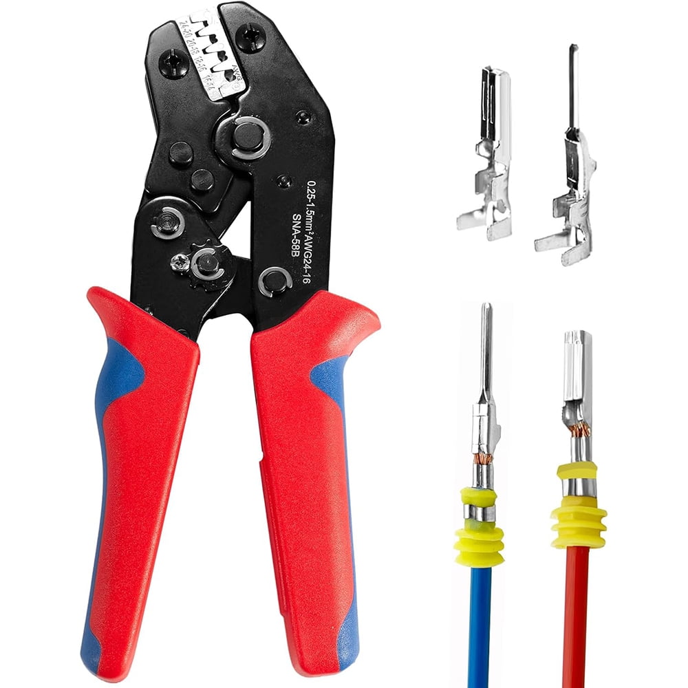 Molex type Deutsch DELPHI AMP JST TYCO terminal crimping tool for 24-14 ...