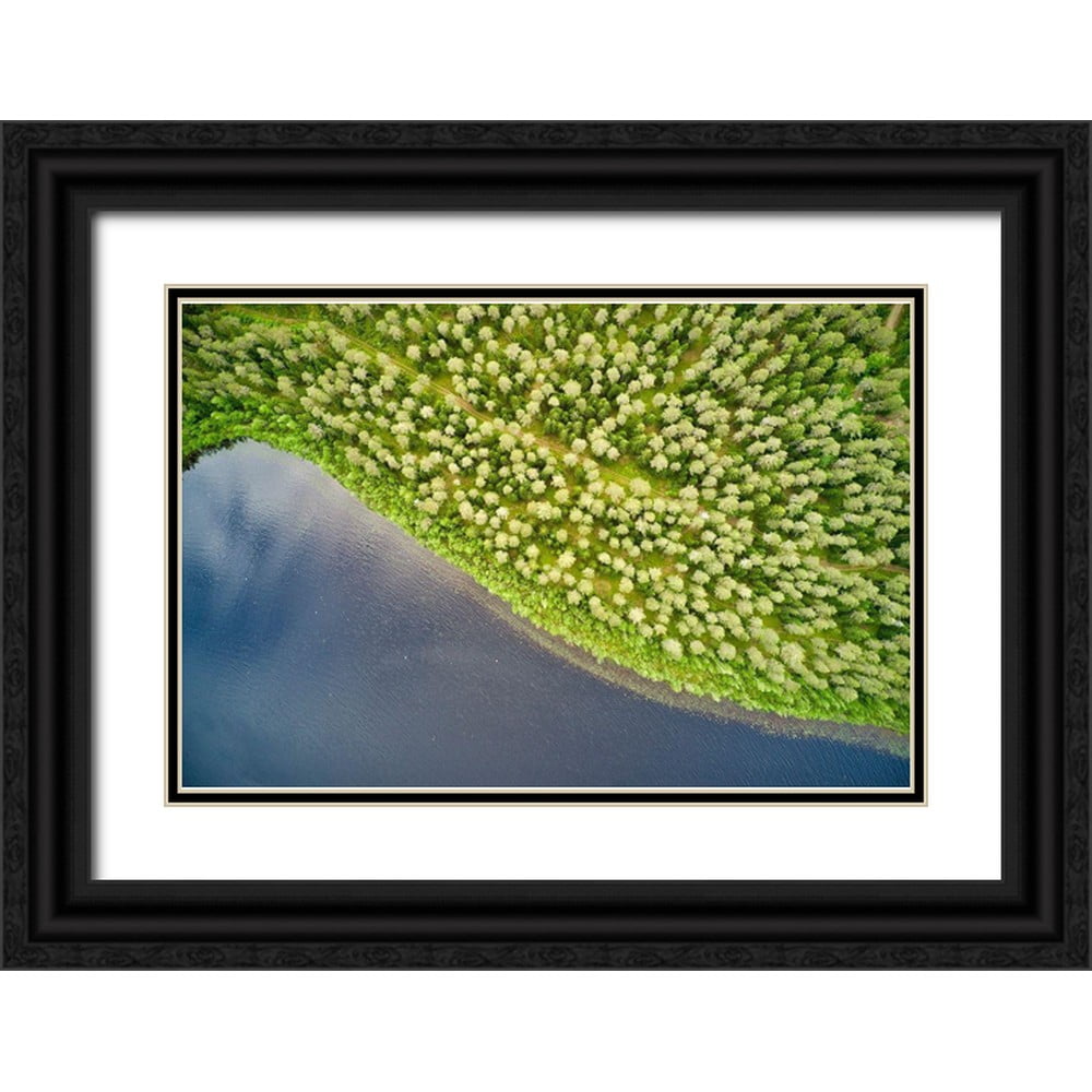 Molinari, Michele 14x11 Black Ornate Wood Framed with Double Matting ...