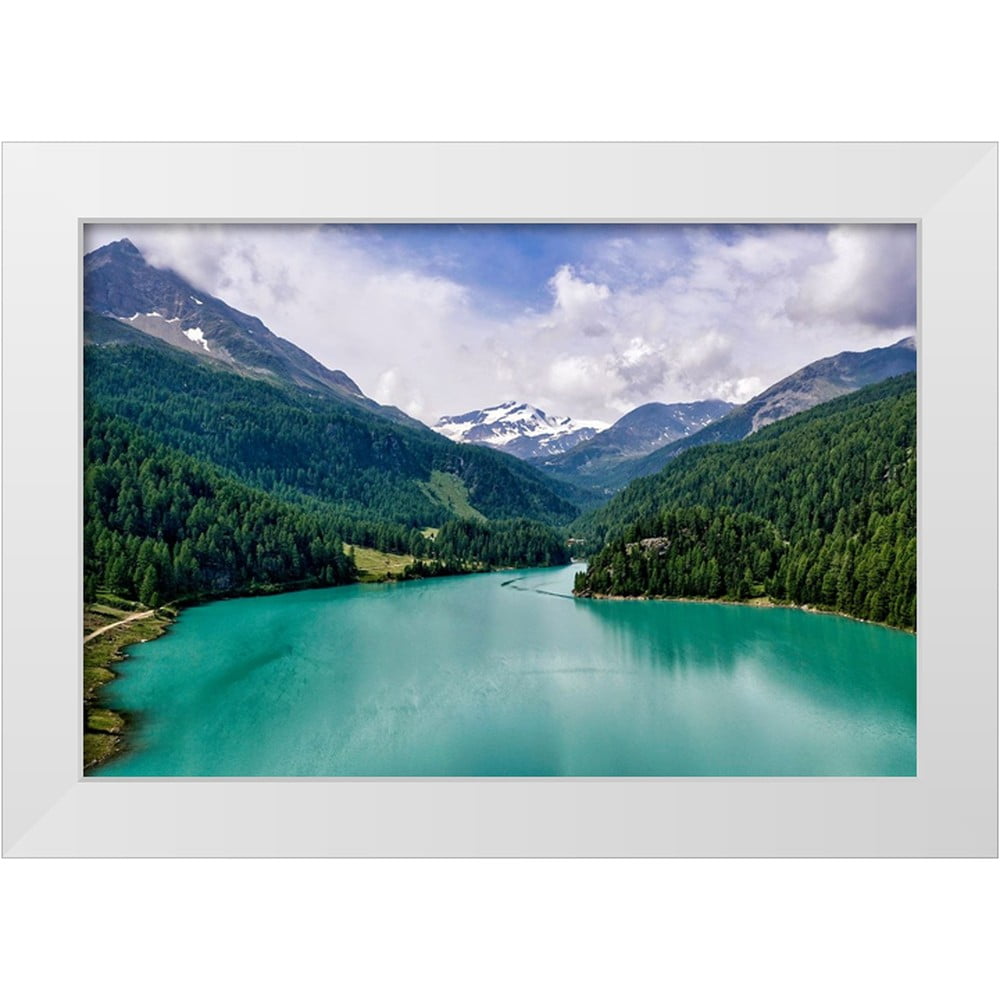 Molinari, Michele 18x13 White Modern Wood Framed Museum Art Print Titled - Italy-Stelvio ...