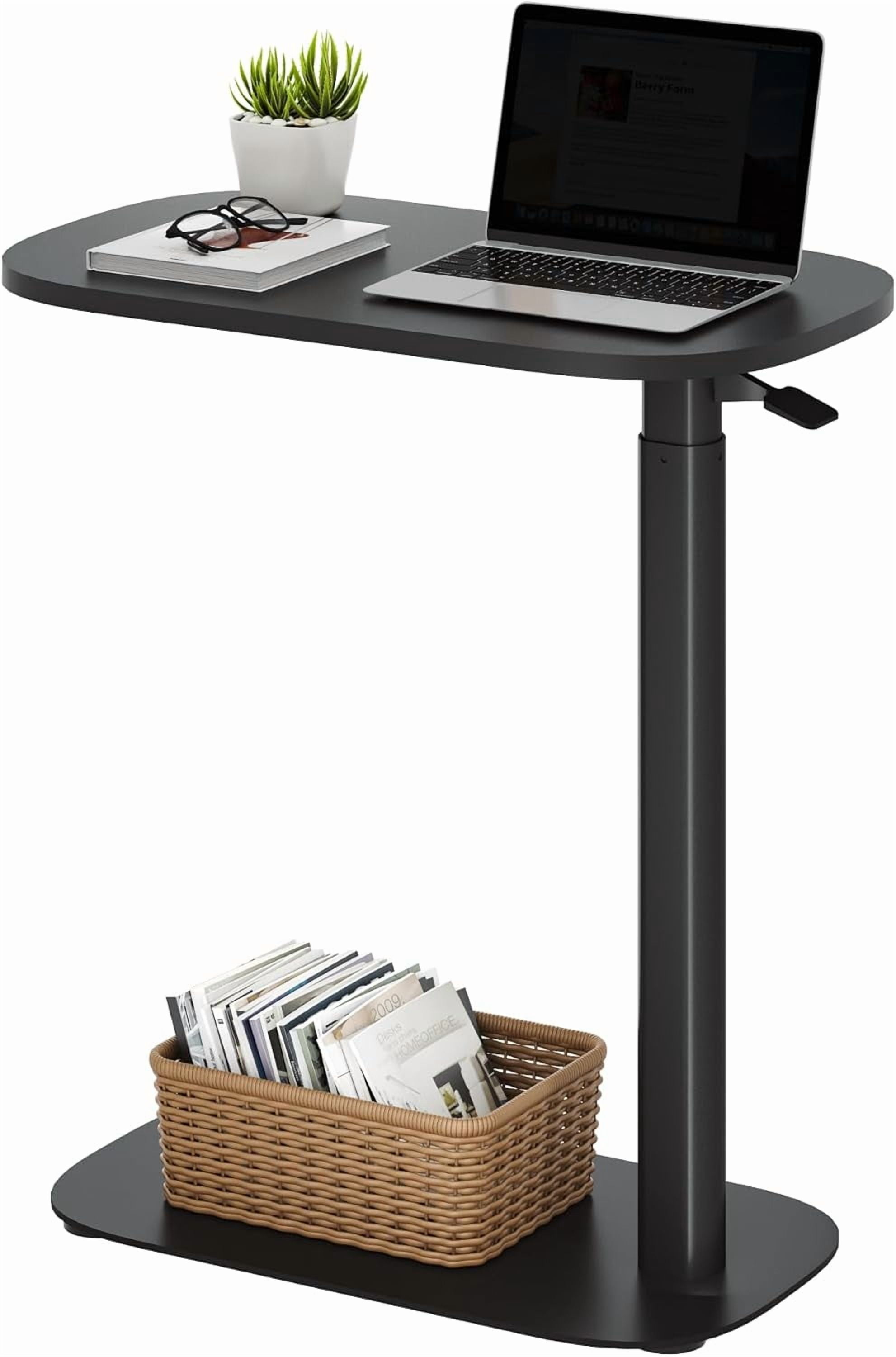 Molivia Small Standing Desk Pneumatic Height Adjustable Small Sit Stand ...