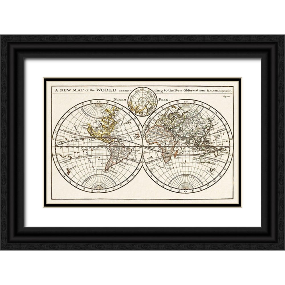 Moll, Herman 18x13 Black Ornate Wood Framed with Double Matting Museum ...
