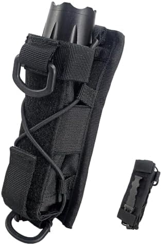 Molle Flashlight Holster Adjustable Utility Tool Holder Heavy Duty Belt ...