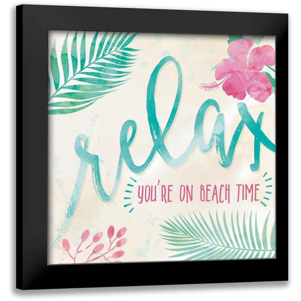 Mollie B. 12x12 Black Modern Framed Museum Art Print Titled - Relax ...