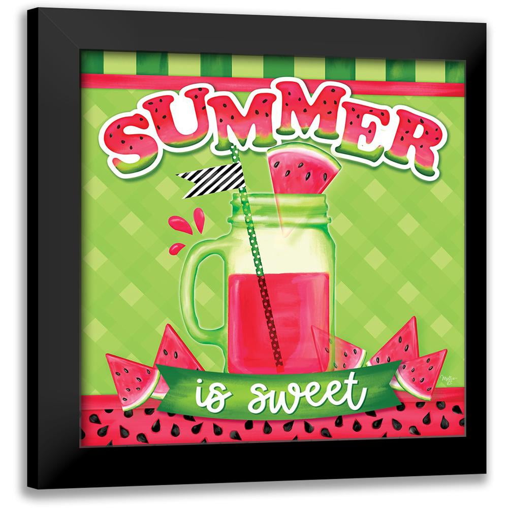 Mollie B. 15x15 Black Modern Framed Museum Art Print Titled - Summer is ...