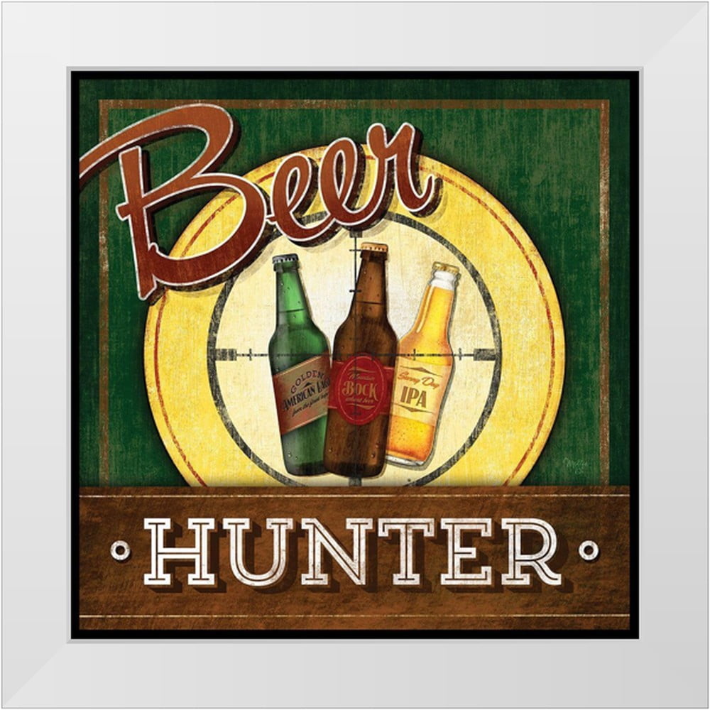 Mollie B. 20x20 White Modern Wood Framed Museum Art Print Titled - Beer ...