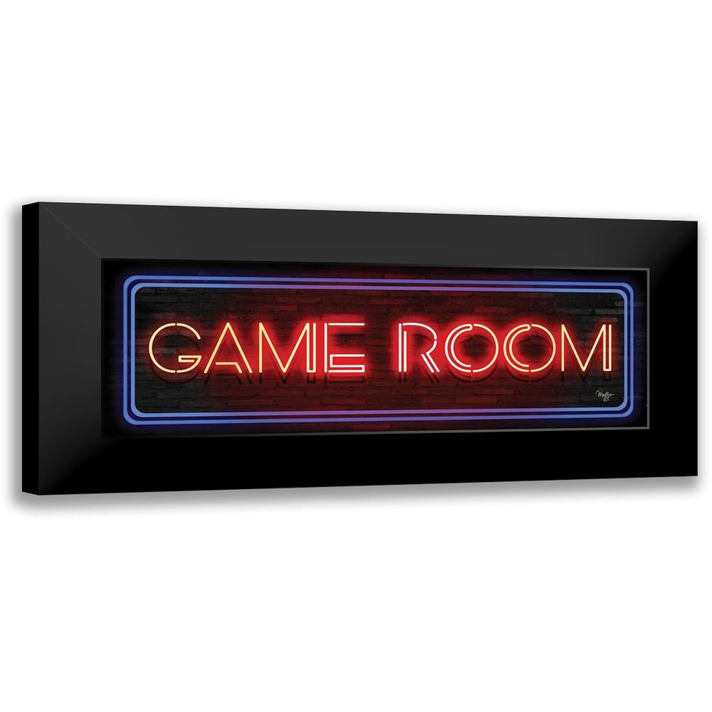 Mollie B. 24x11 Black Modern Framed Museum Art Print Titled - Game Room ...
