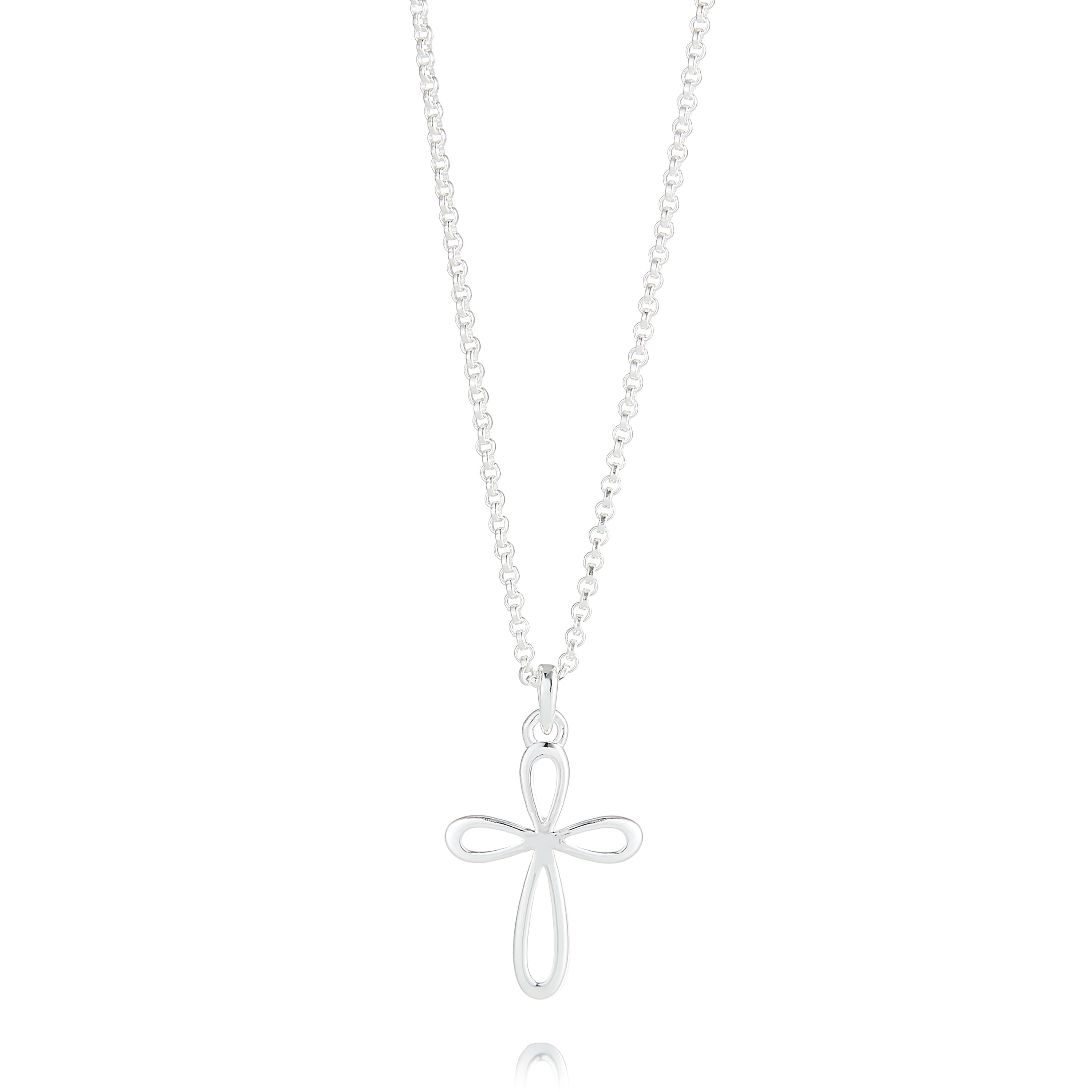 Molly B London Sterling Silver Cherish Cross Necklace for Girls ...