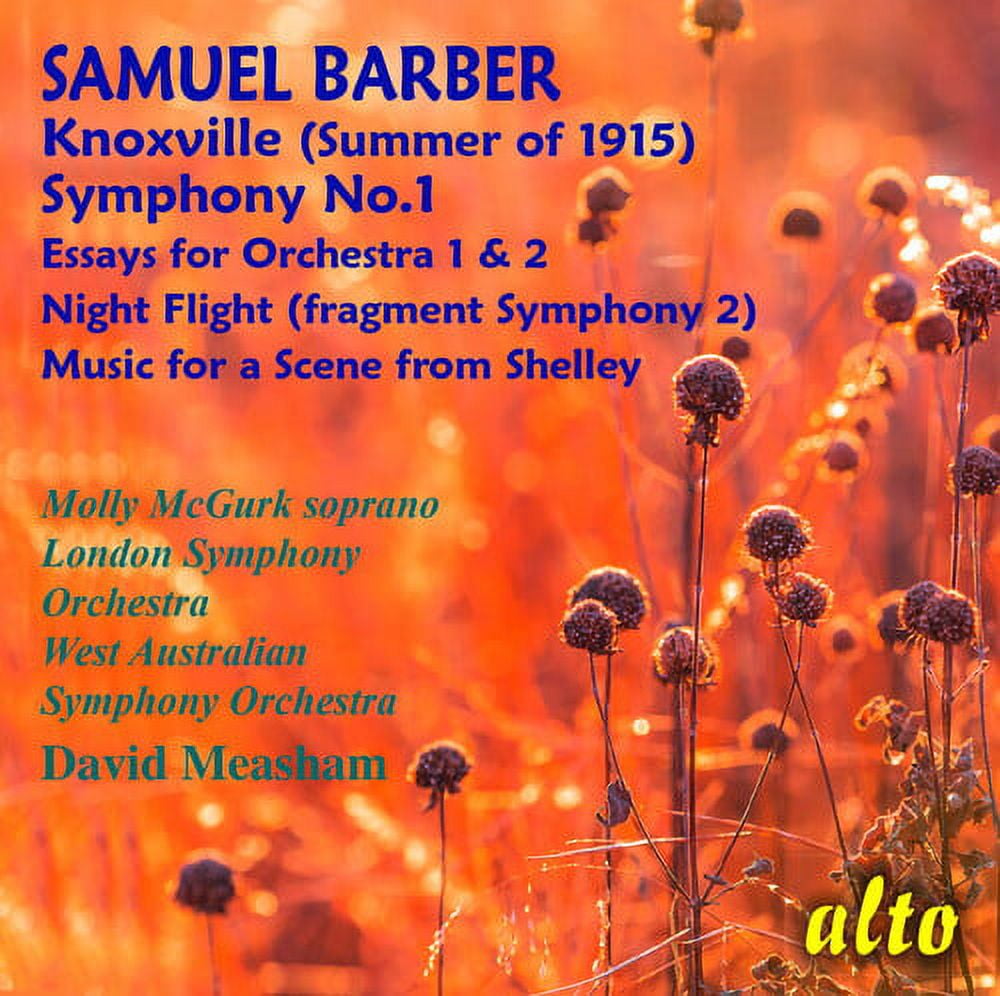 Molly McGurk - Samuel Barber: Symphony No. 1/ Essays Nos. 1 & 2 / Night ...