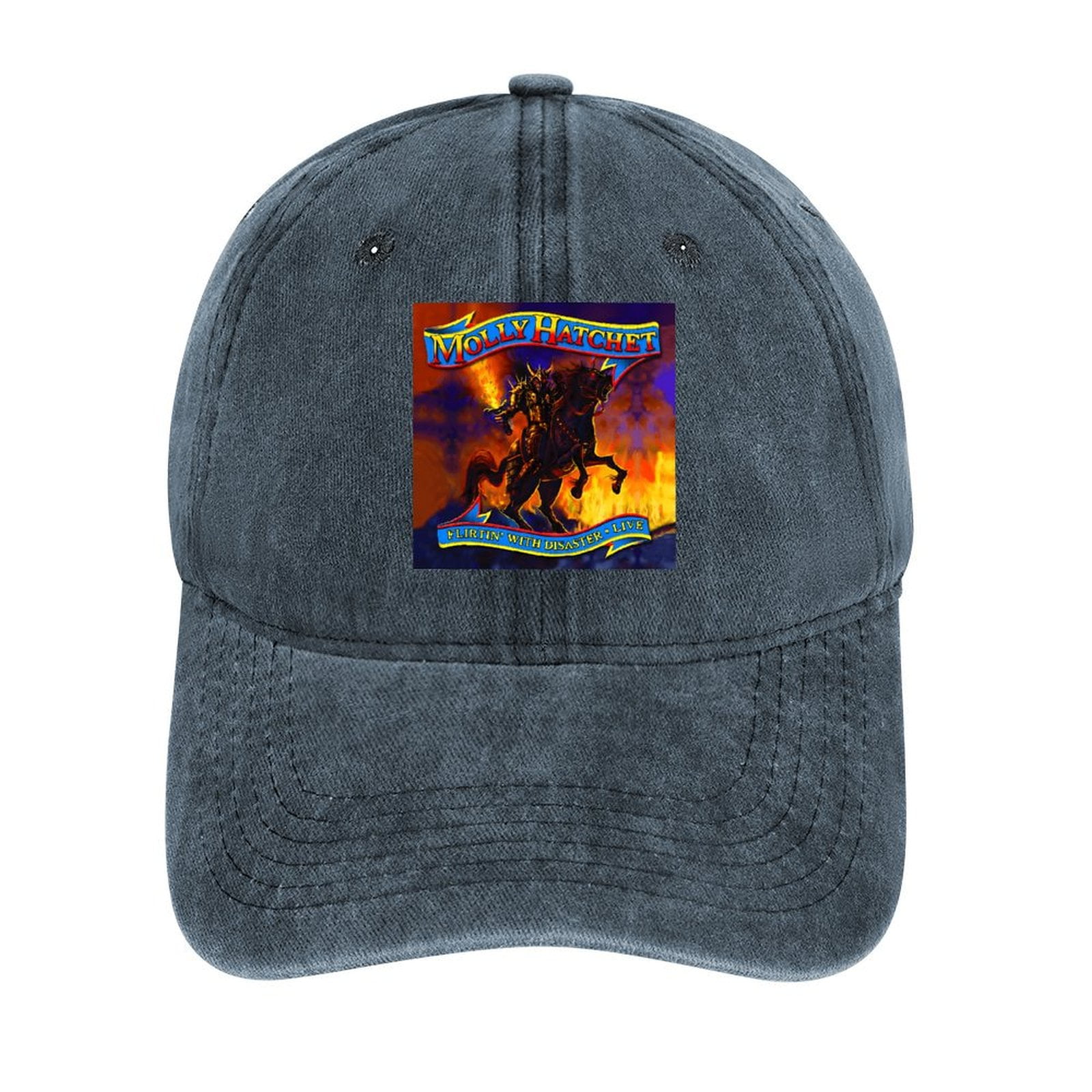 Molly Music Hatchet Official Navy Cowboy Mesh Baseball Cap Adjustable ...