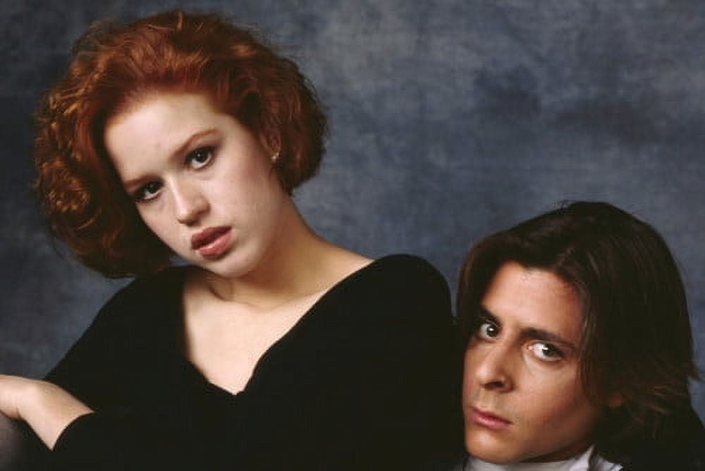 Molly Ringwald and Judd Nelson in The Breakfast Club publicity pose as ...