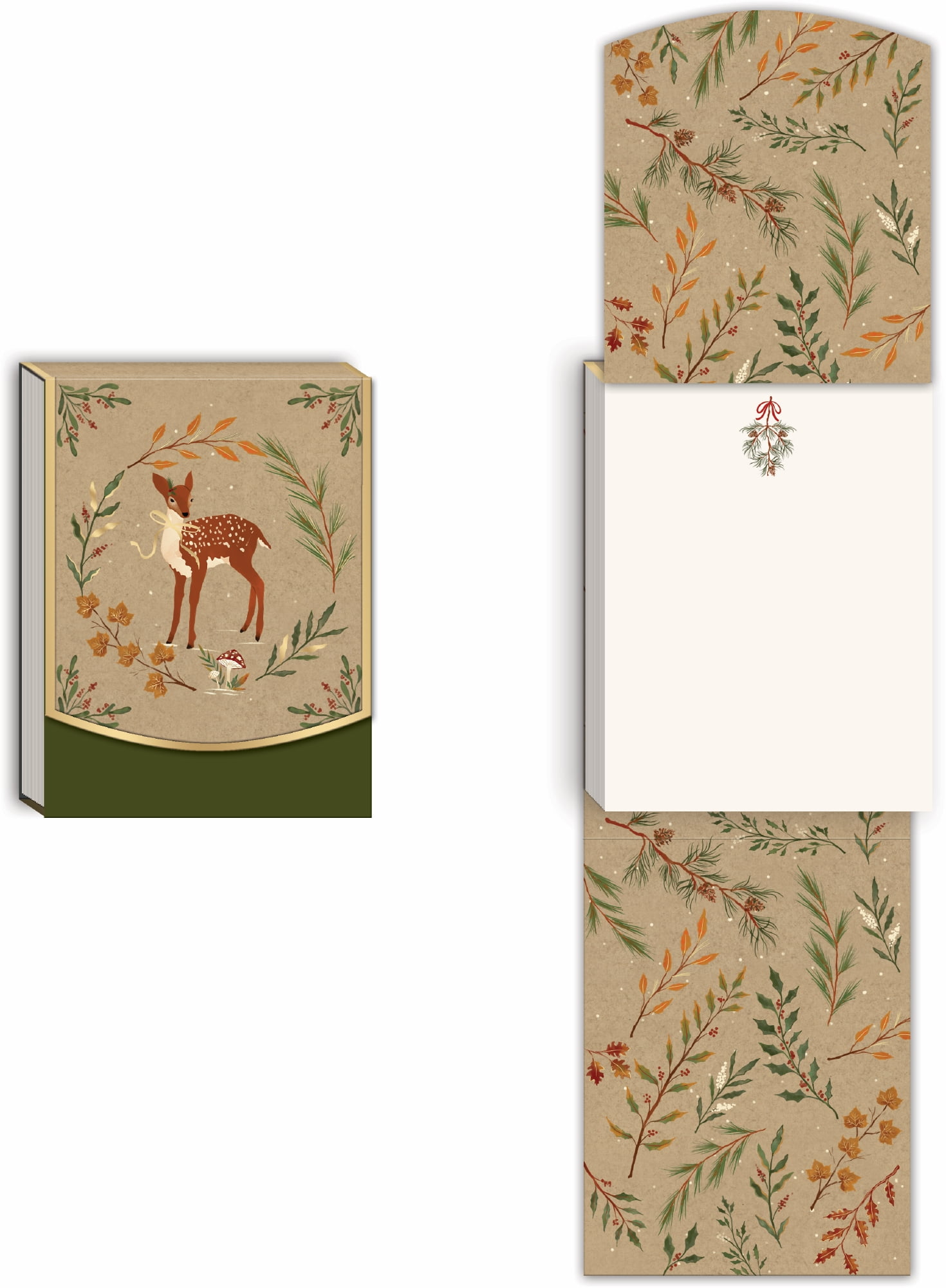 Molly and Rex Woodland Deer Pocket Notepad, 3"x4", 75 sheets - Walmart.com