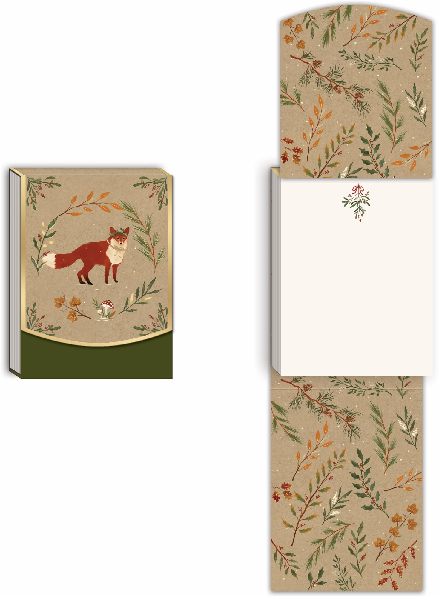 Molly and Rex Woodland Fox Pocket Notepad, 3"x4", 75 sheets - Walmart.com
