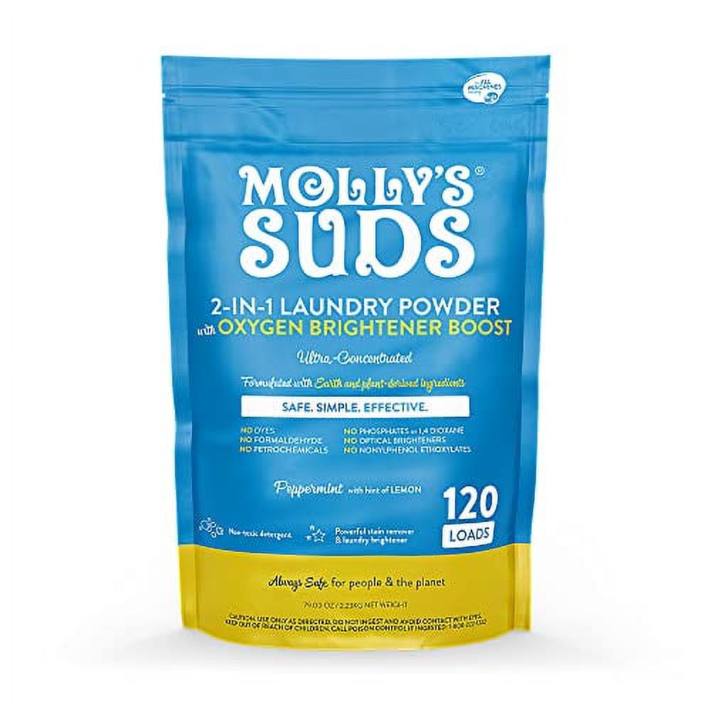 Molly's Suds 2-in-1 Original Laundry Powder with Oxygen Brightener ...