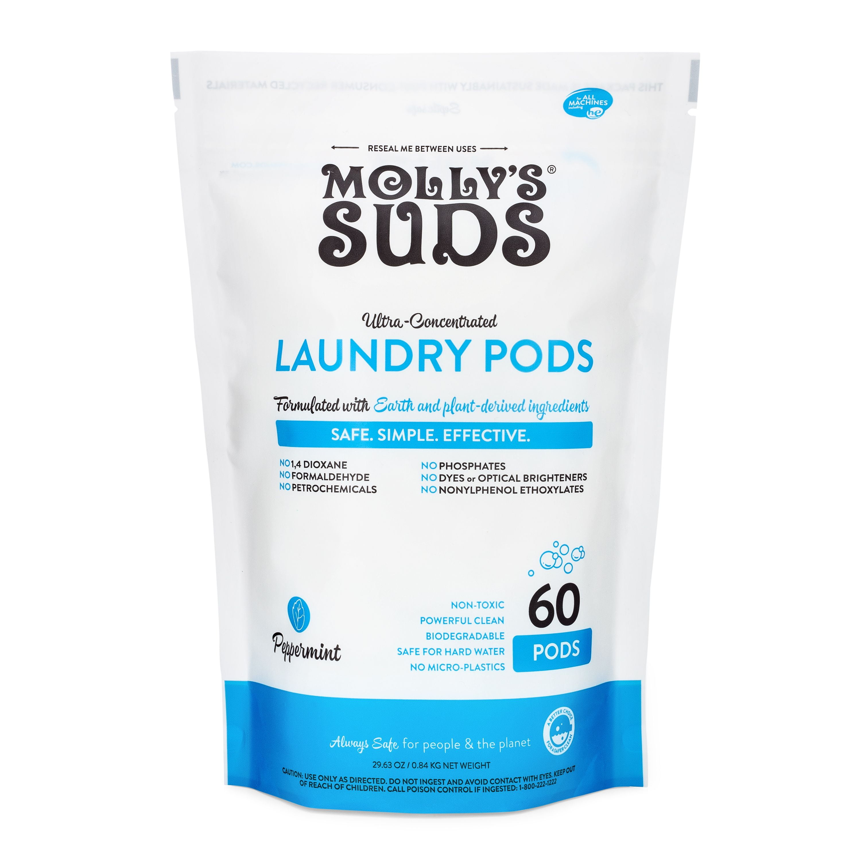 Molly's Suds Laundry Detergent Pods | Natural Detergent for Sensitive ...