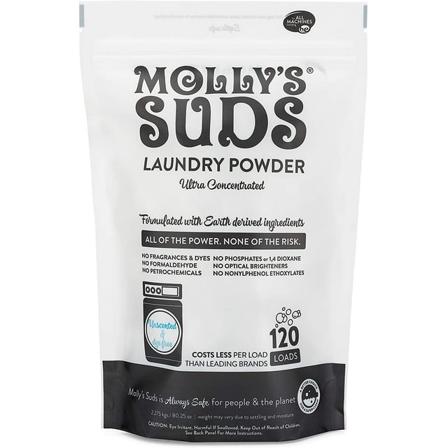 Molly's Suds Laundry Powder 120 Loads - Unscented - Walmart.com