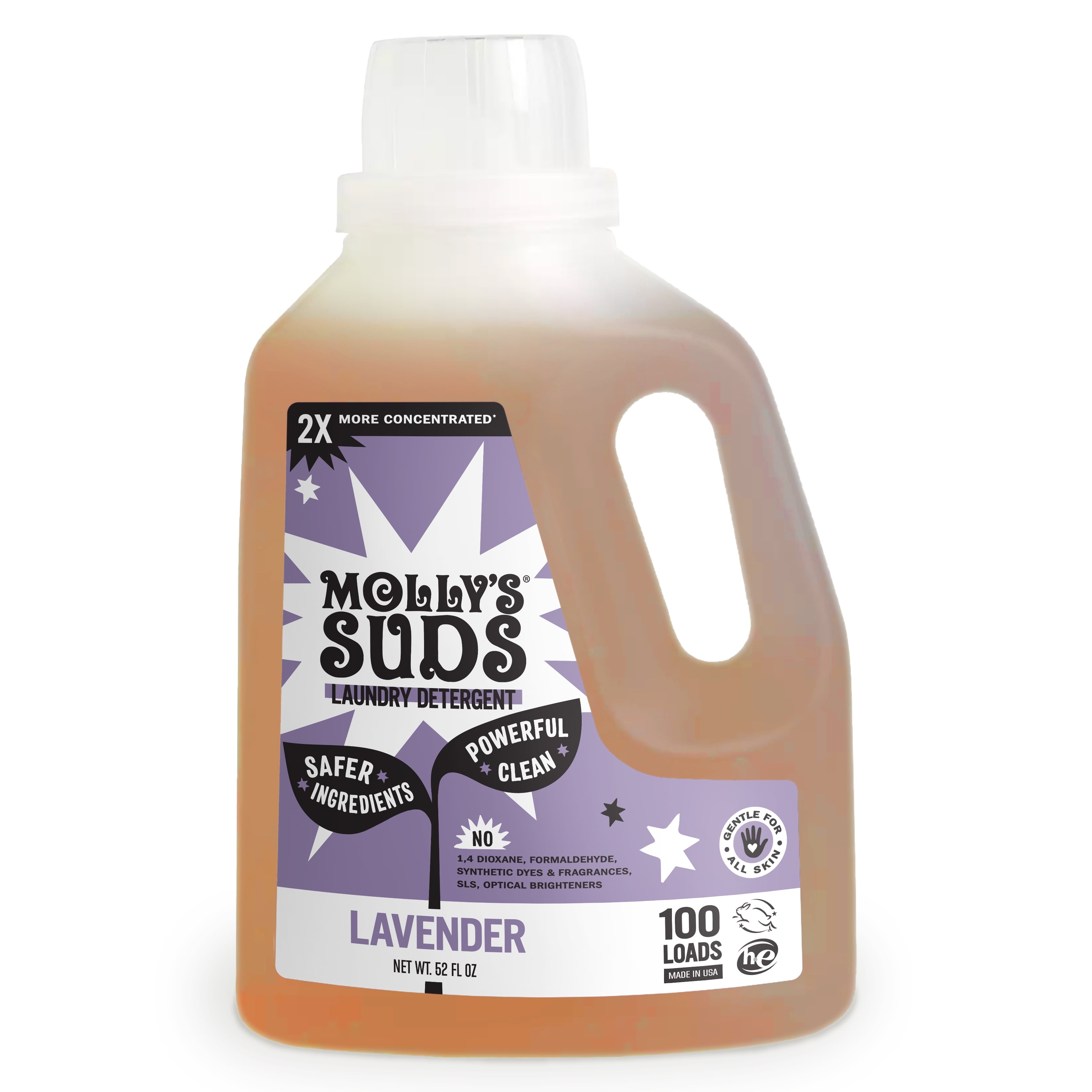 Free Shipping! Molly's Suds Natural Liquid Laundry Detergent for Sensitive Skin 2x Concentrated ...