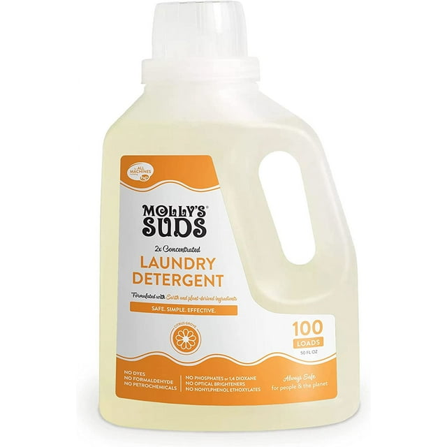 Molly's Suds Natural Liquid Laundry Detergent | High Efficiency (HE ...