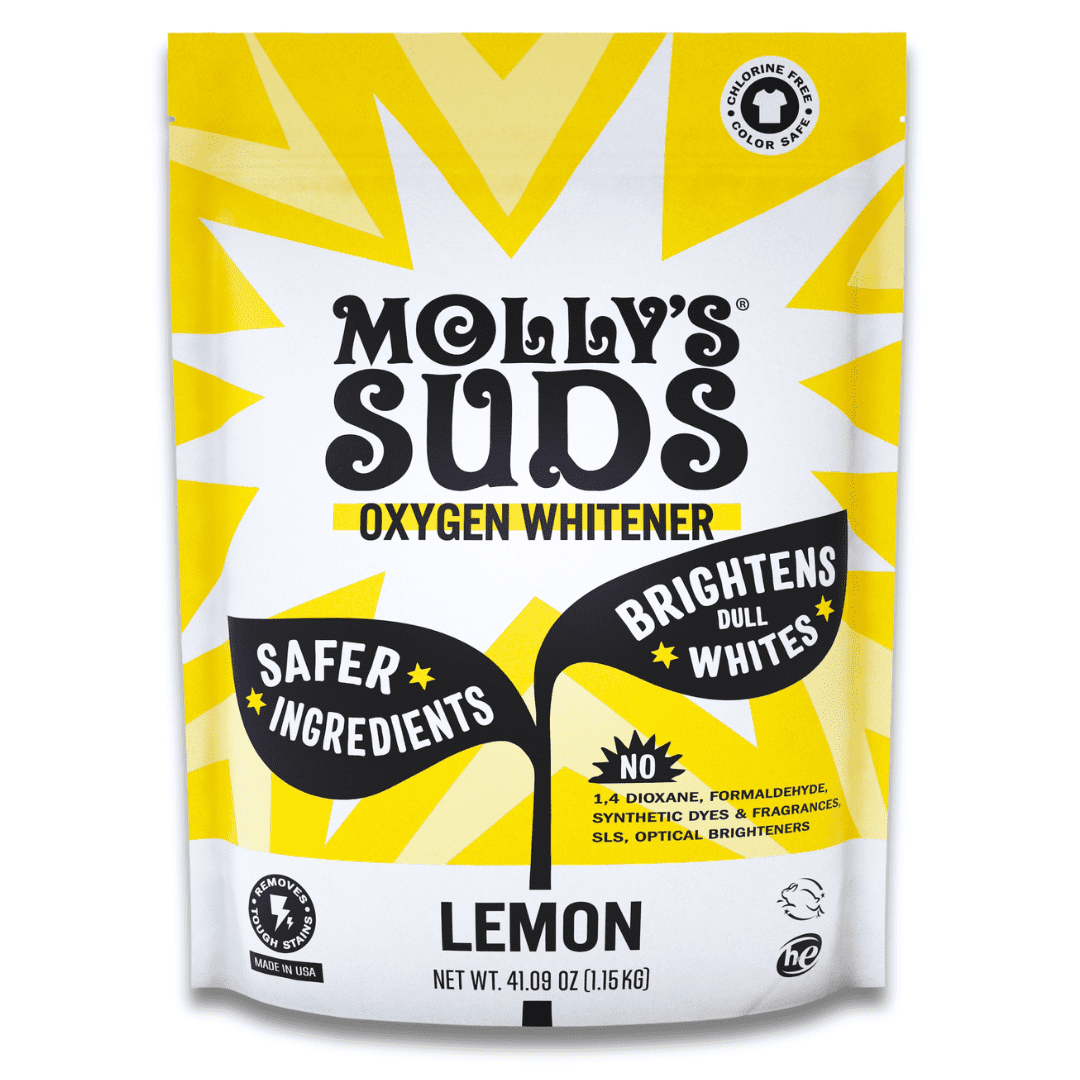 Molly's Suds Oxygen Whitener, Color Safe Bleach Alternative, Lemon ...