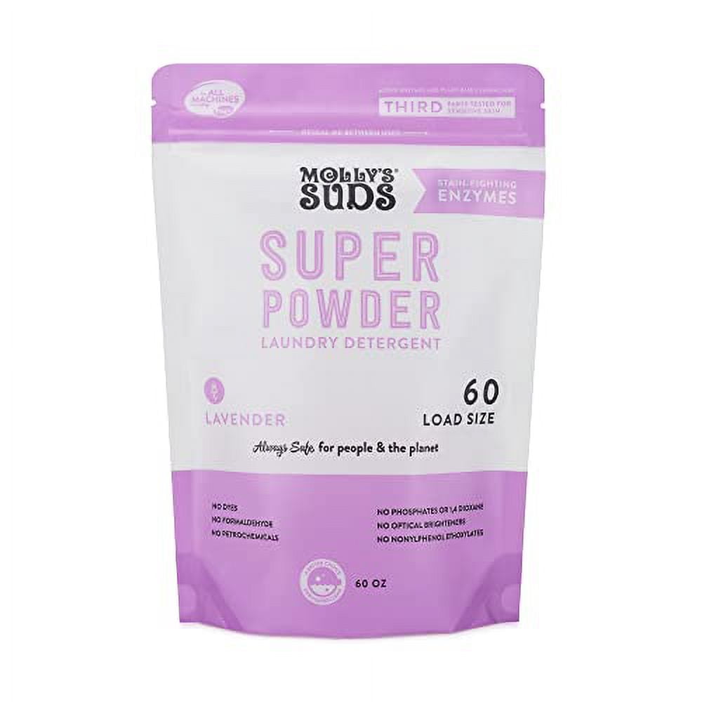 Molly's Suds Super Powder Detergent | Natural Extra Strength Laundry ...