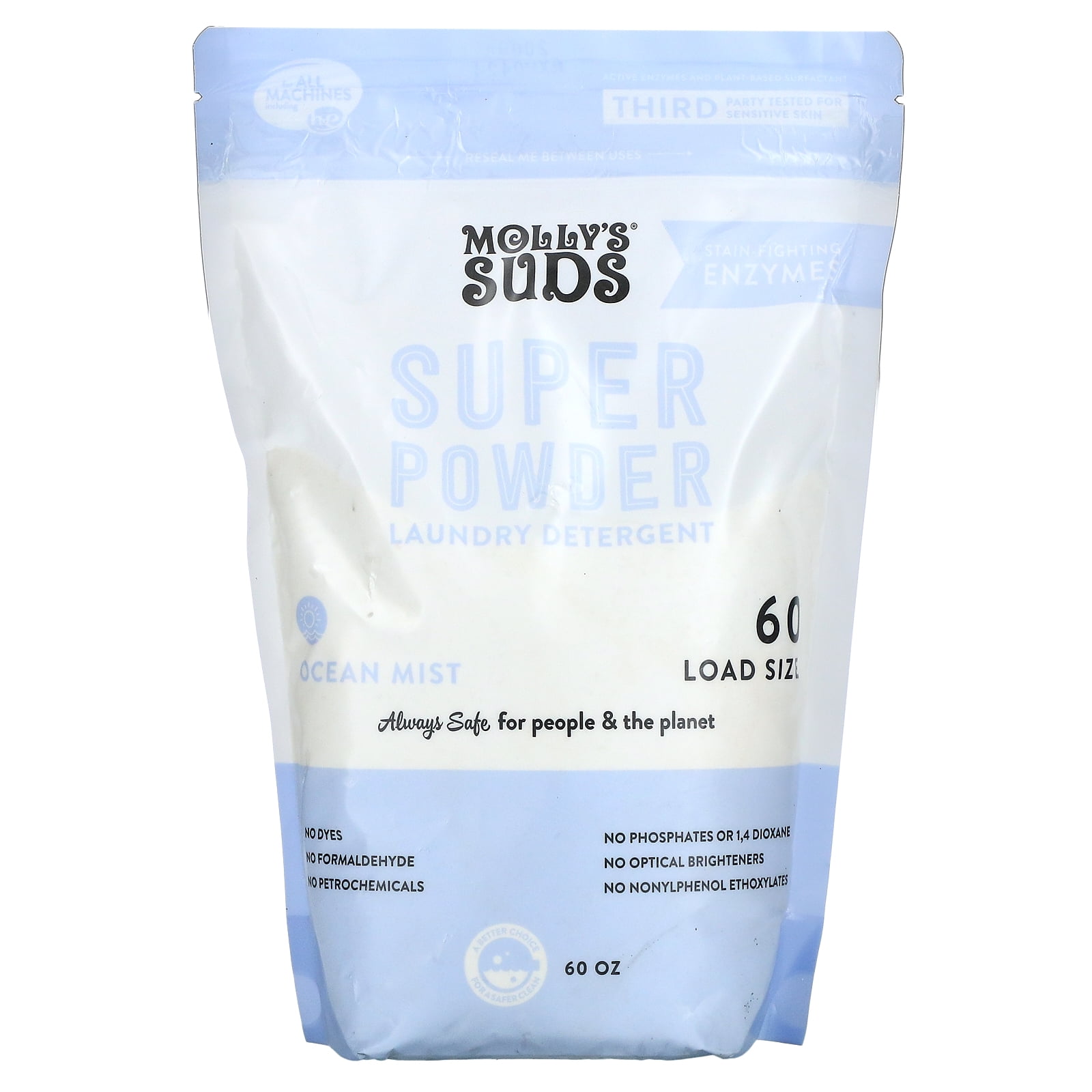 Molly's Suds Super Powder Detergent | Natural Extra Strength Laundry ...