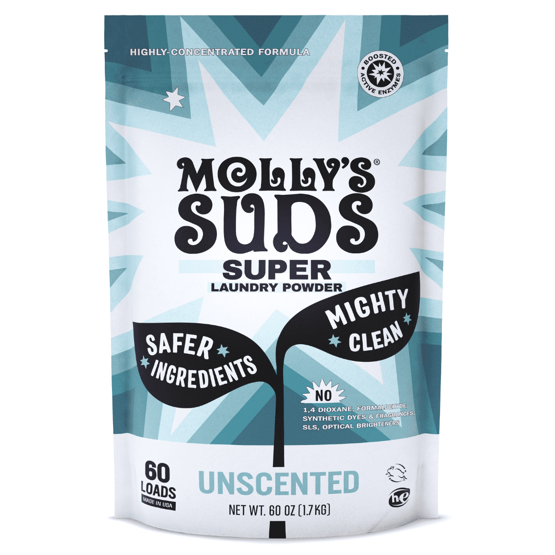 Molly's Suds Unscented Super Powder Detergent | Natural Extra Strength ...