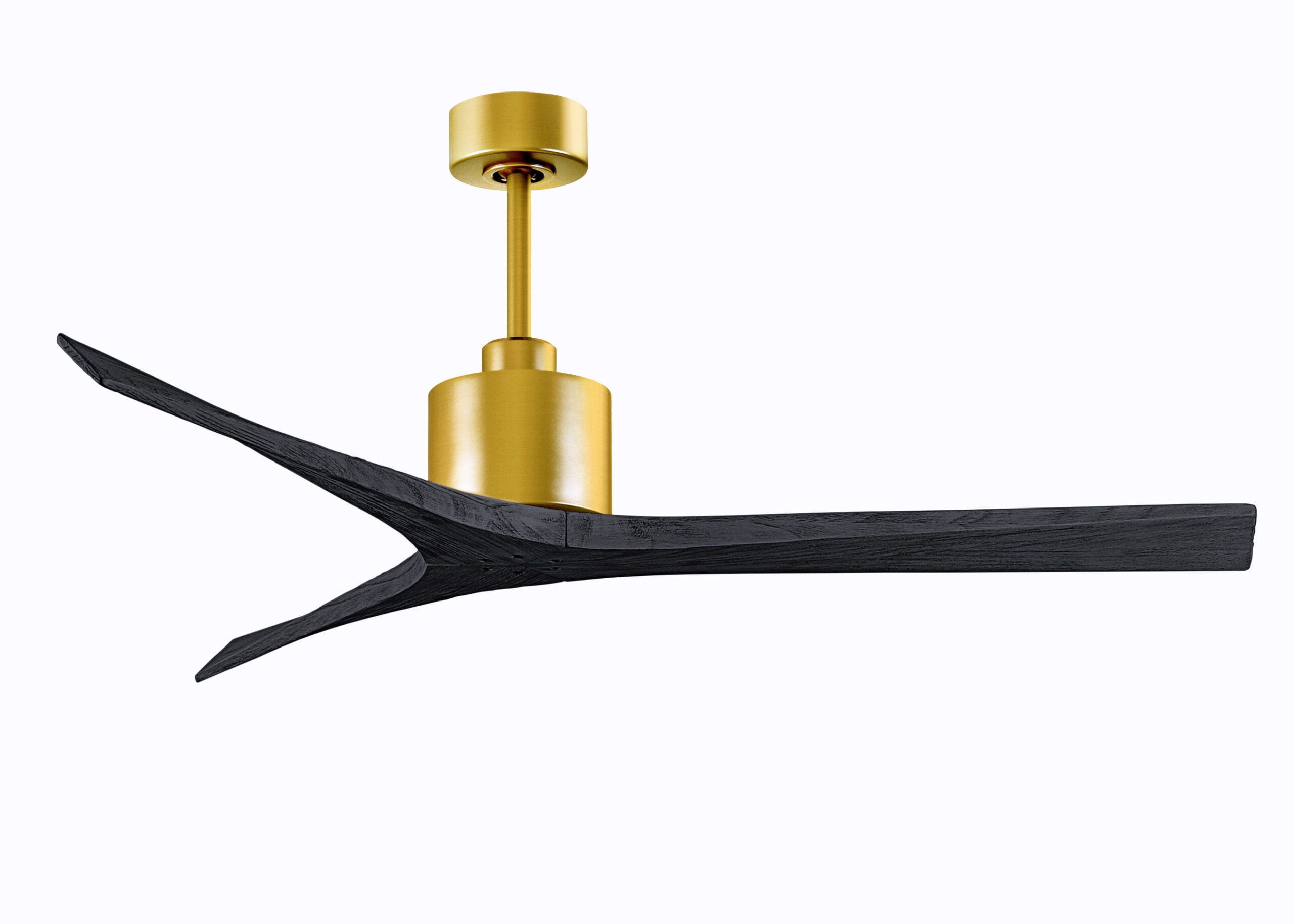 Mollywood 6-speed contemporary ceiling fan in Brushed Brass finish with ...