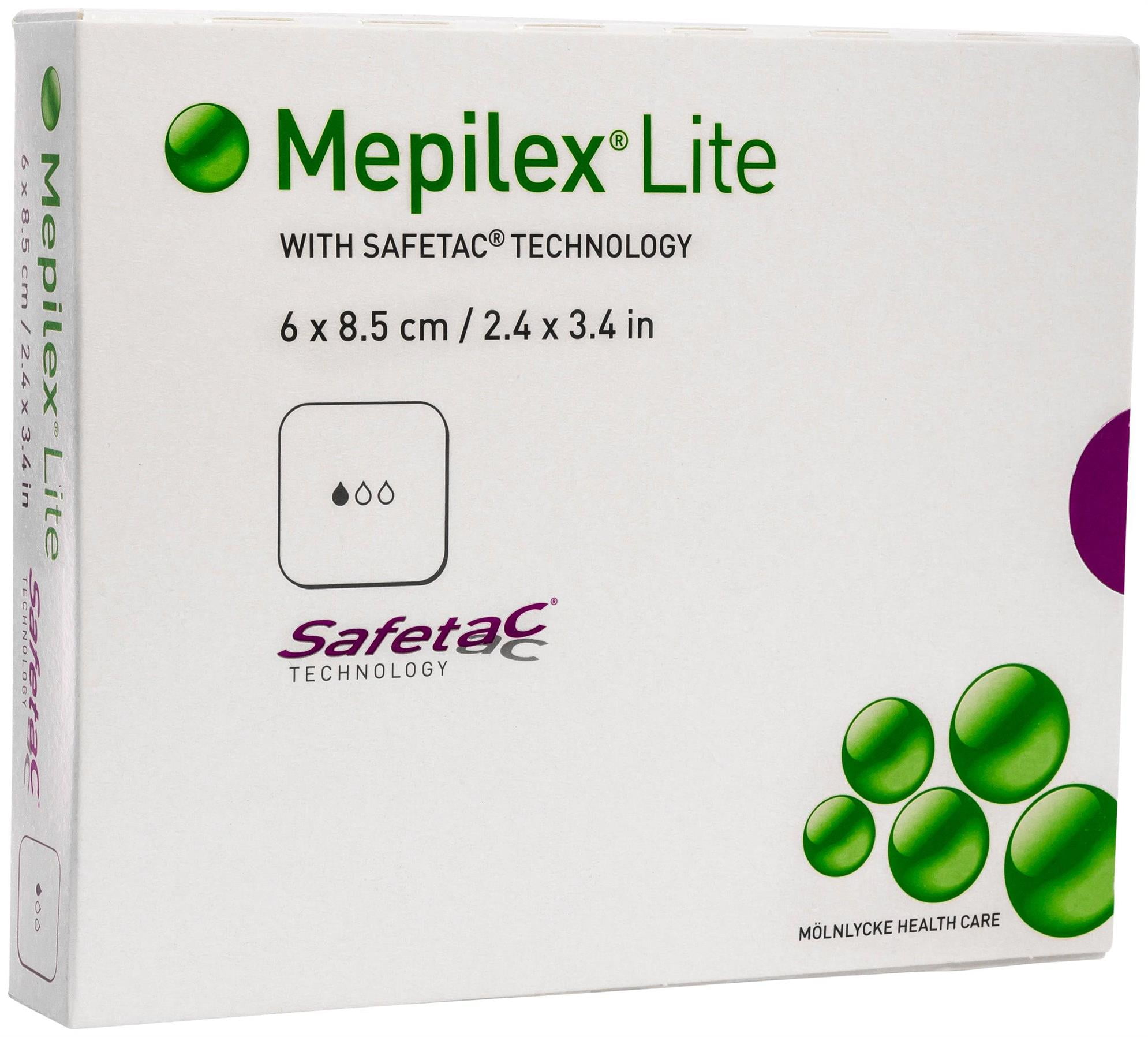 Mepilex Lite Thin Foam Dressing 2-2/5" X 3-2/5" Each (1 Each) - Walmart.com