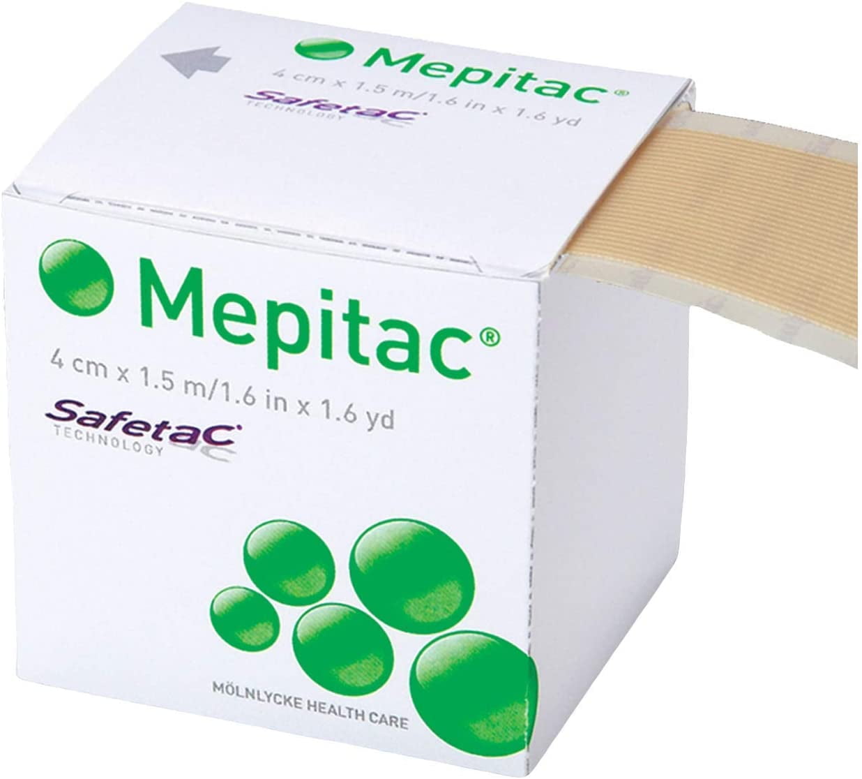 Molnlycke 298400 Mepitac Soft Silicone Tape 1 1/2" x 59" - Walmart.com