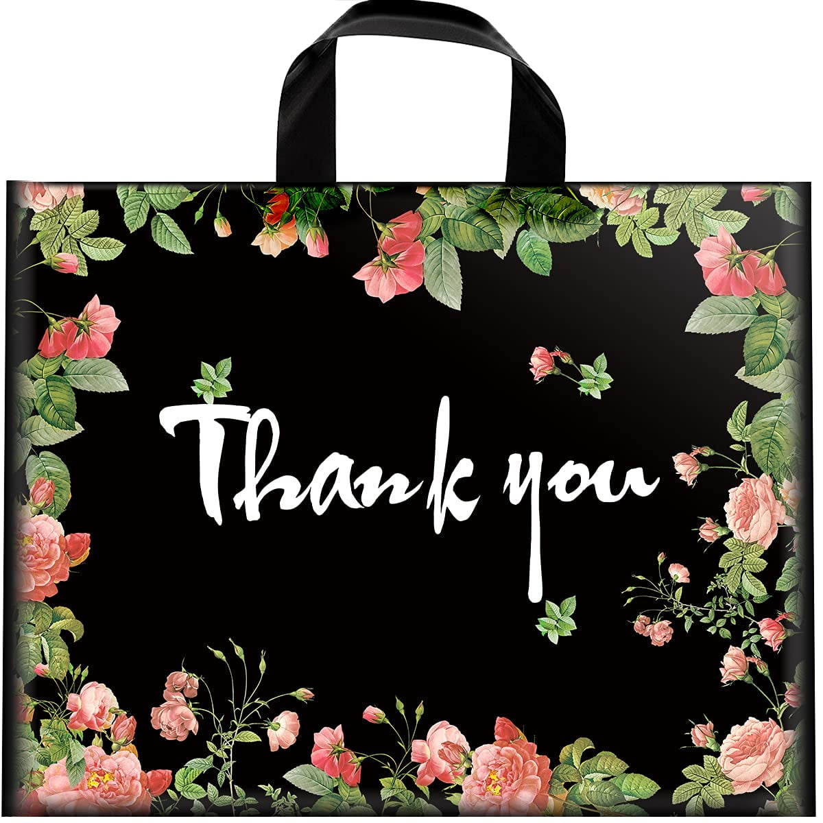 MoloTAR Thank You Bags, 50 Pack Extra Thick 12"x15" Reusable Shopping ...