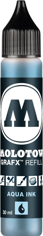 Molotow GRAFX Aqua Ink Refill, 30ml Bottle, Cyan, 1 Each - Walmart.com