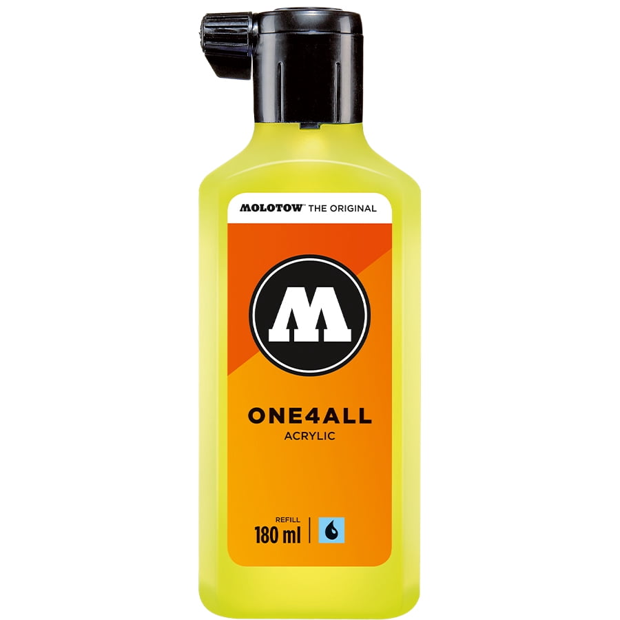 Molotow® ONE4ALL™ Acrylic Paint Marker Refill, Antistatik, 180mL Bottle ...