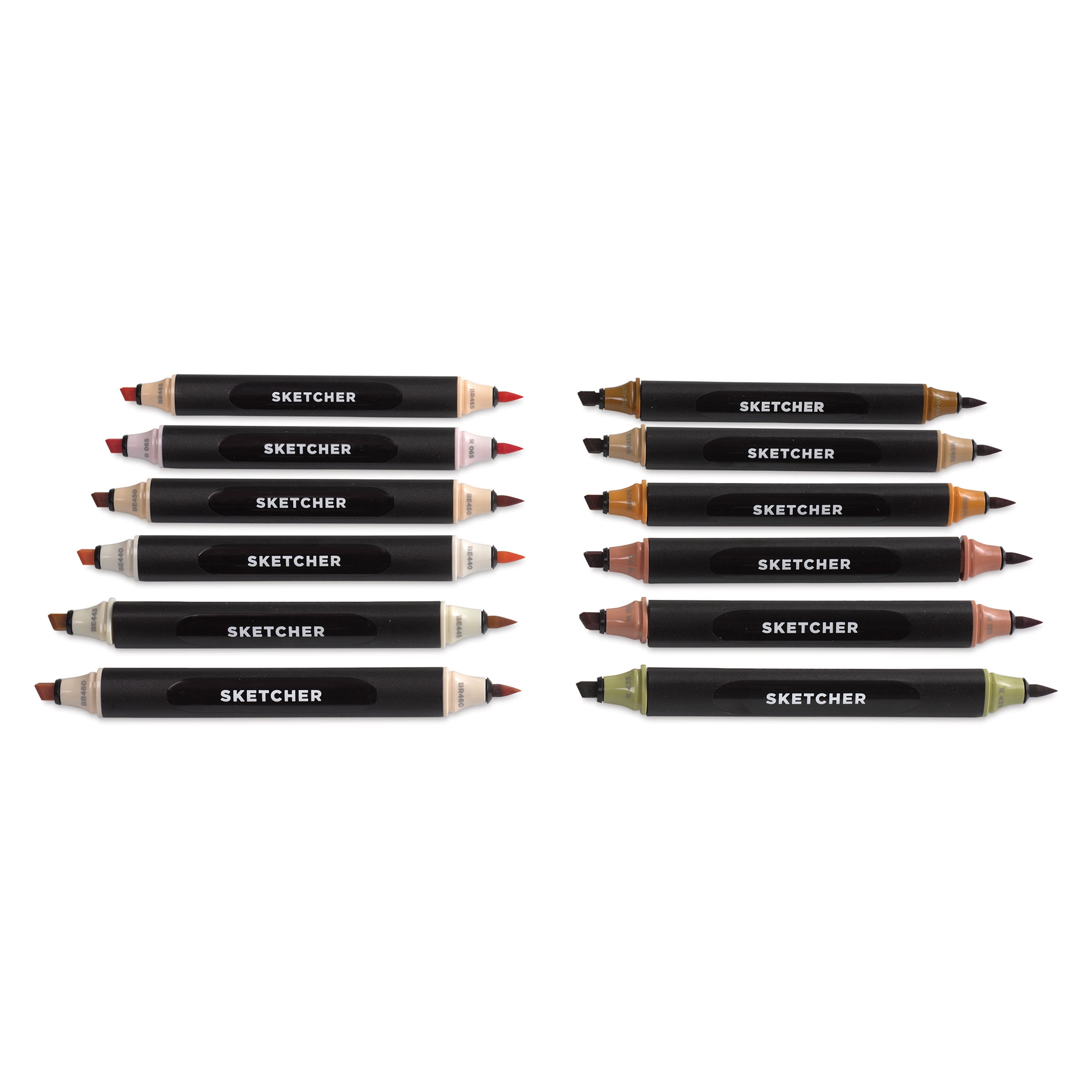 Molotow Sketcher Twin Graphic Markers - Character Kit, Set of 12 ...
