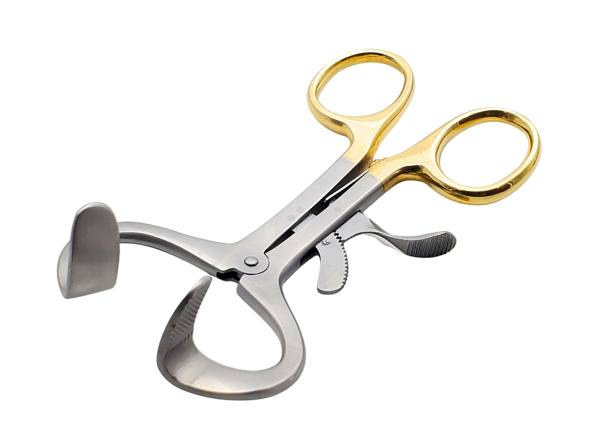 Molt Mouth Opening Gag 4.75" Stainless Steel Gold Plated Handle by Wise ...