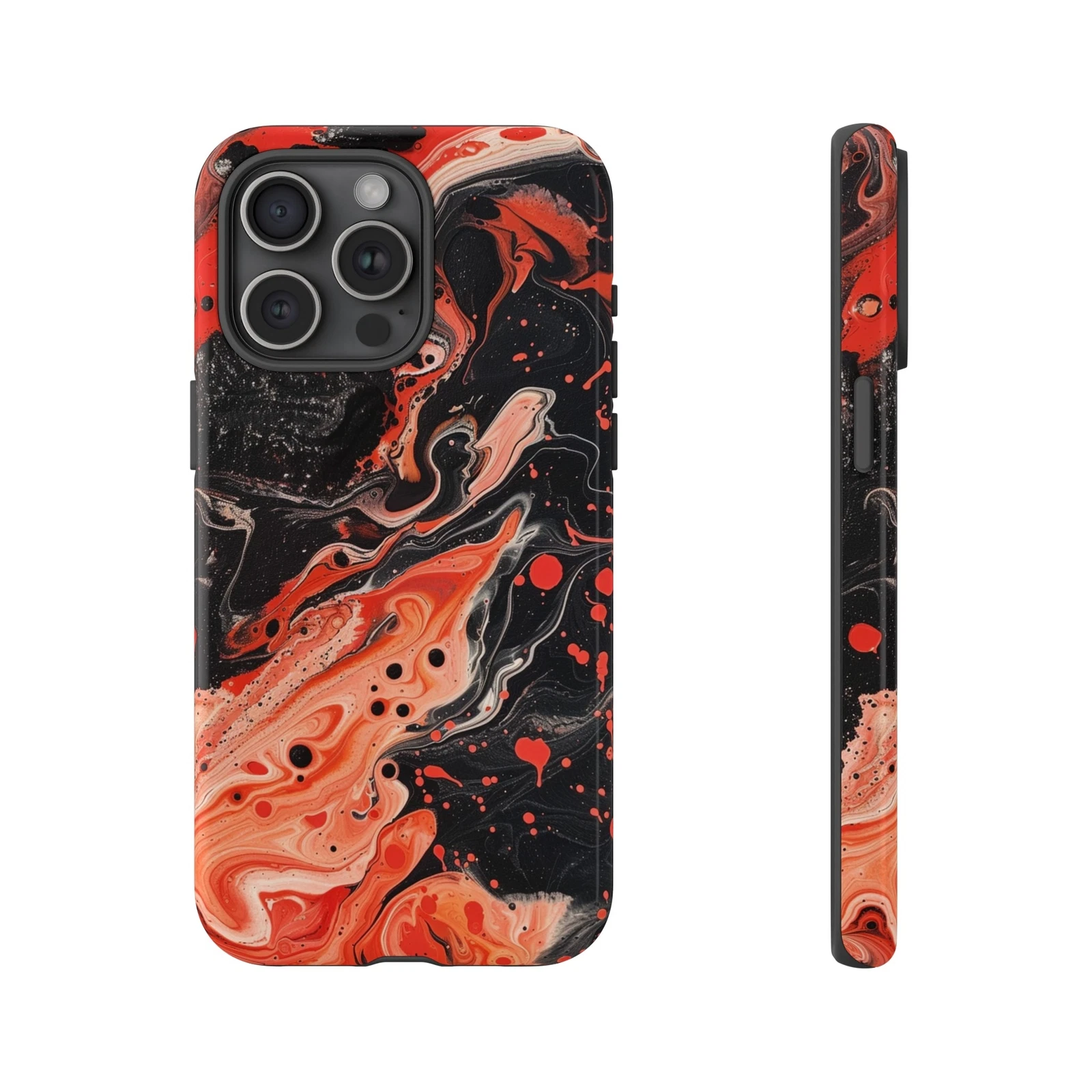 Molten Lava Hydro Dipped Abstract Red Liquid Texture for iPhone 17 16 ...