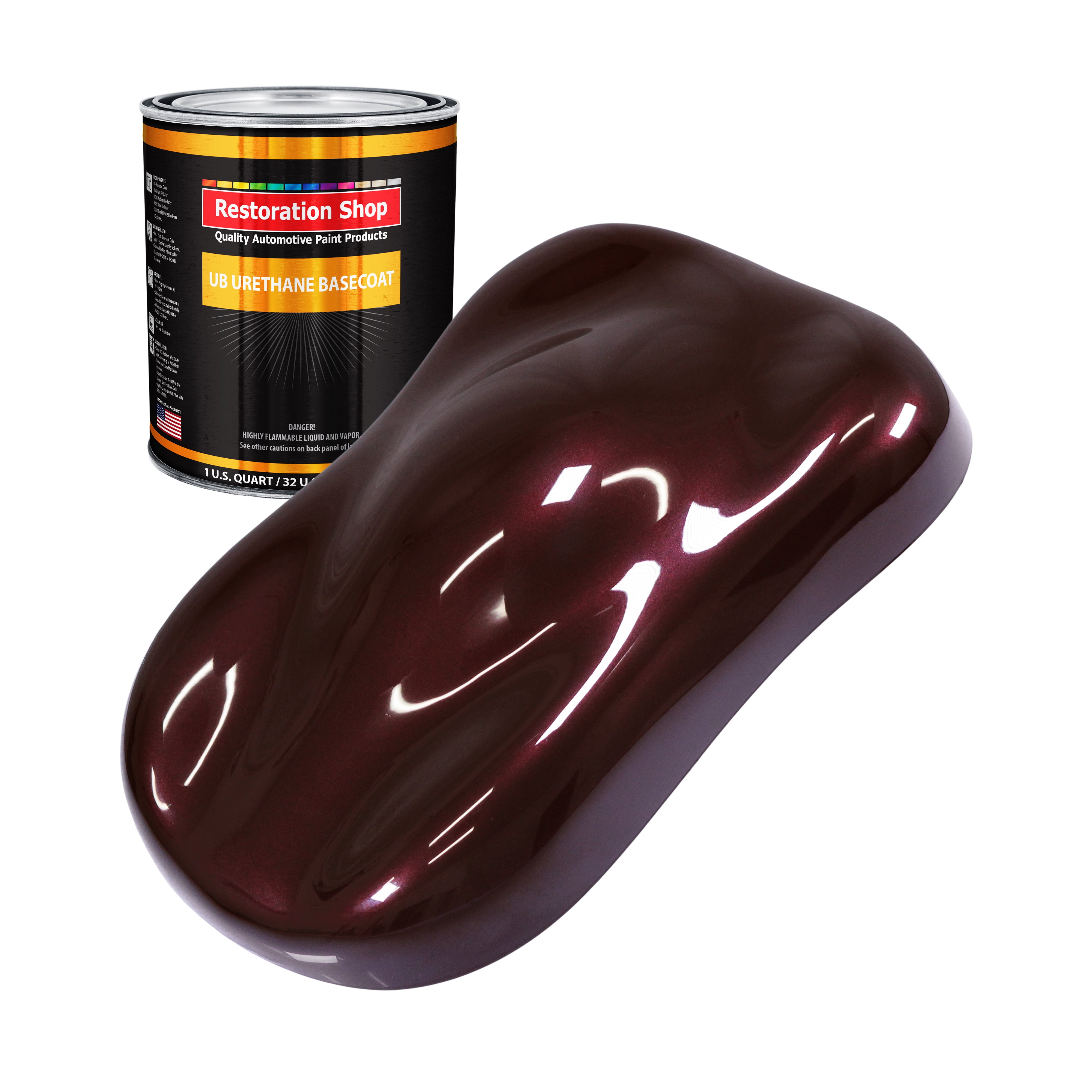 Molten Red Metallic 1 Quart URETHANE BASECOAT Car Auto Body Paint ...