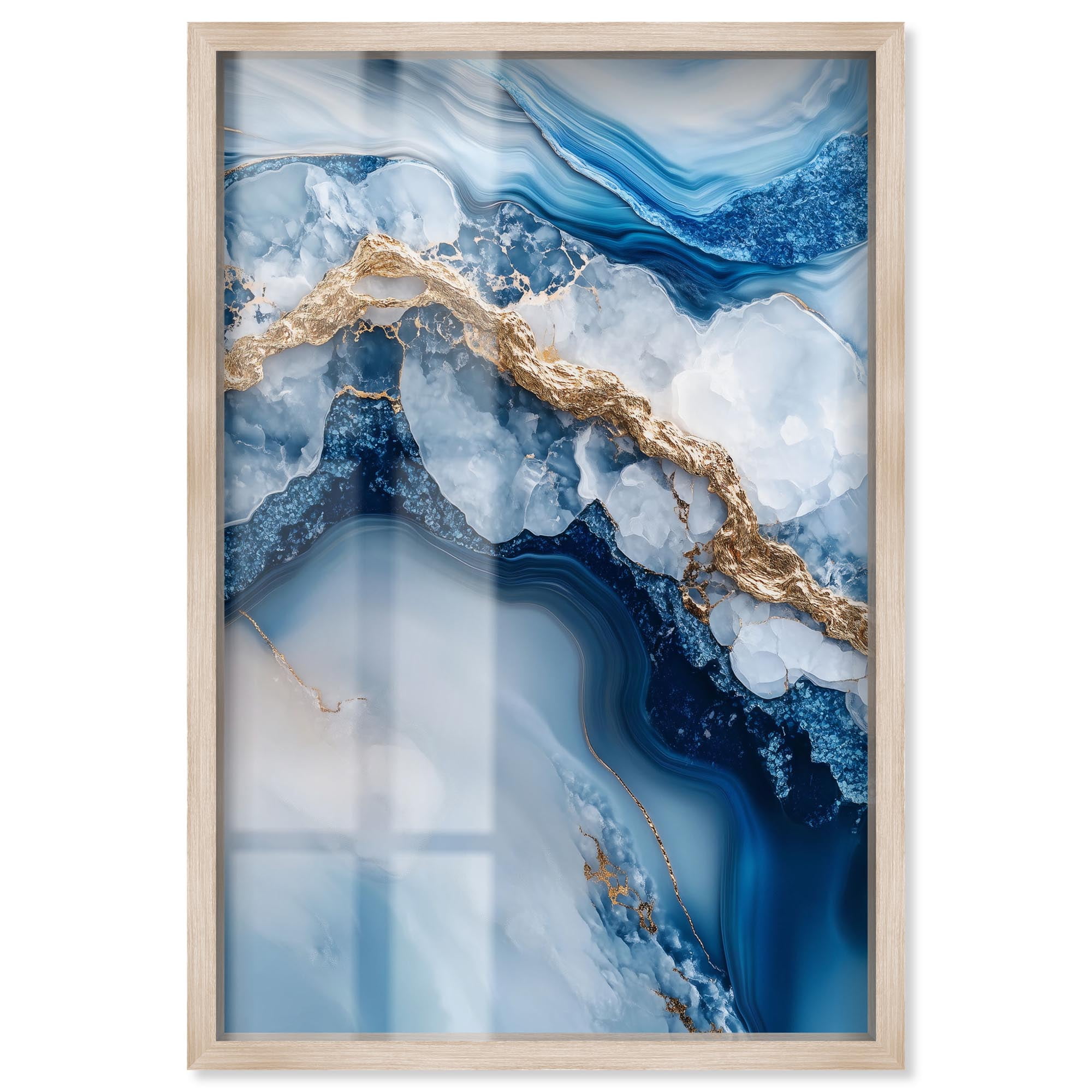 Molten Topaz II Shadowbox Print Geode Wall Decor by Art Remedy, Blonde ...