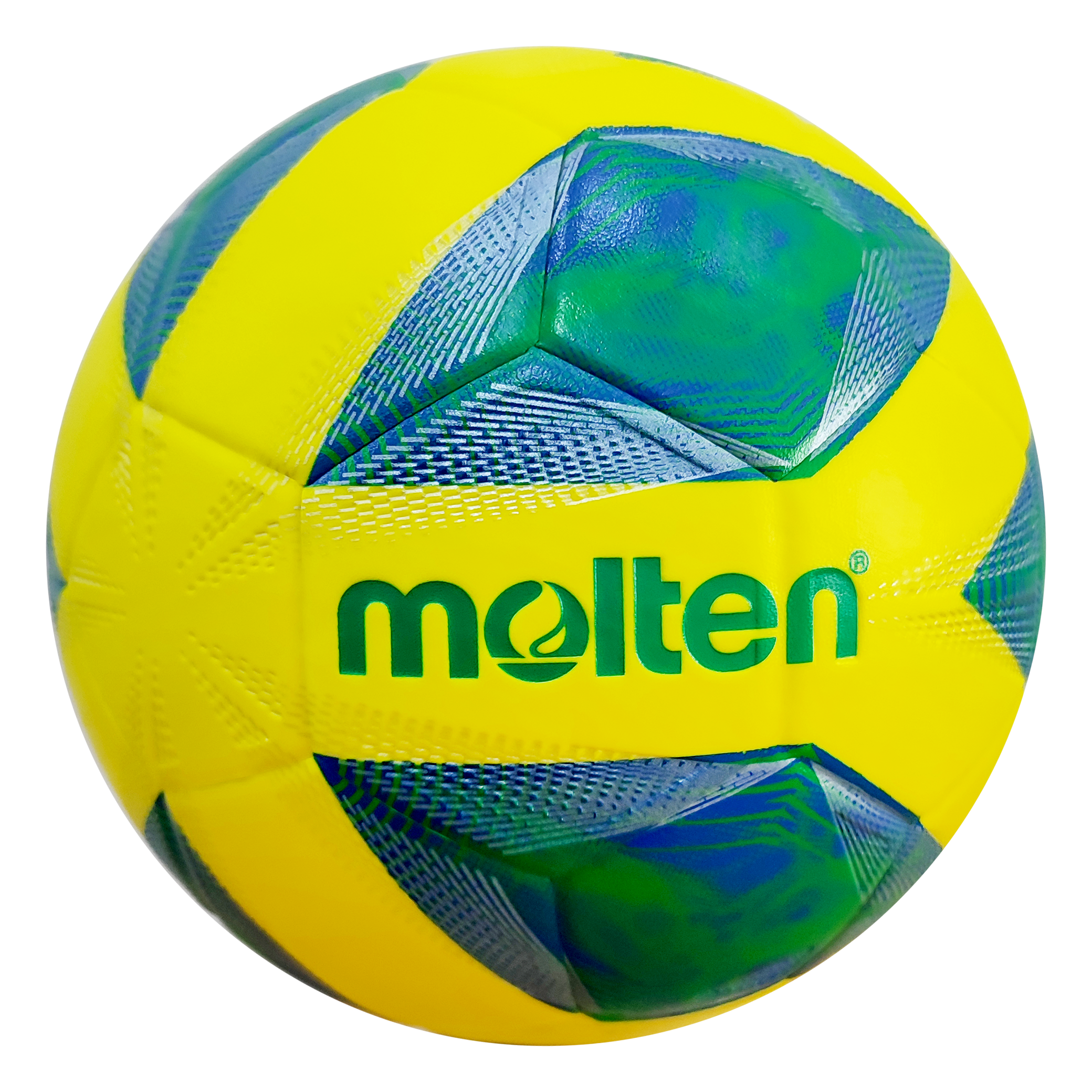 Molten Vantaggio F9A1500 Laminated PVC Futsal Ball, Blue-Lime size 4 ...